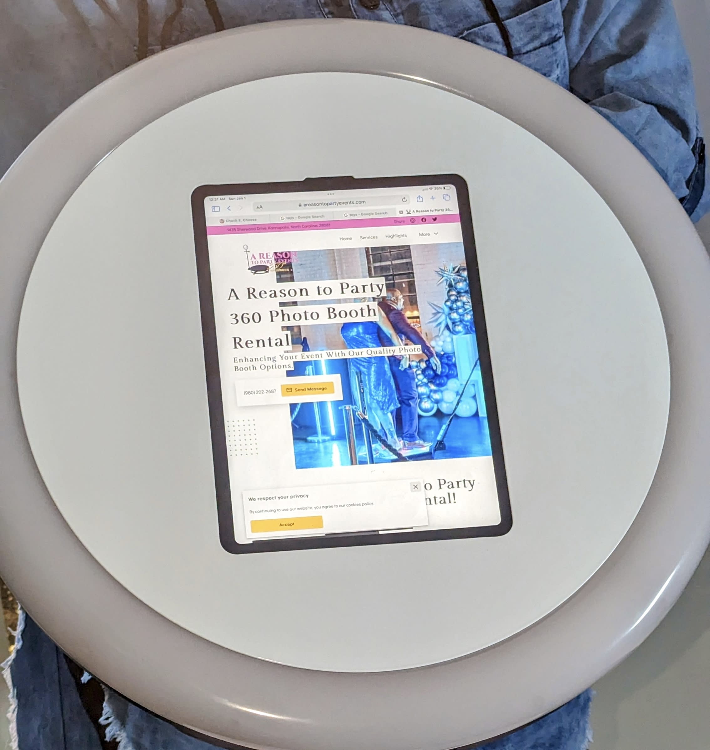 Portable Roamer Photo Booth - Photo Booth Rental Services - A Reason to ...