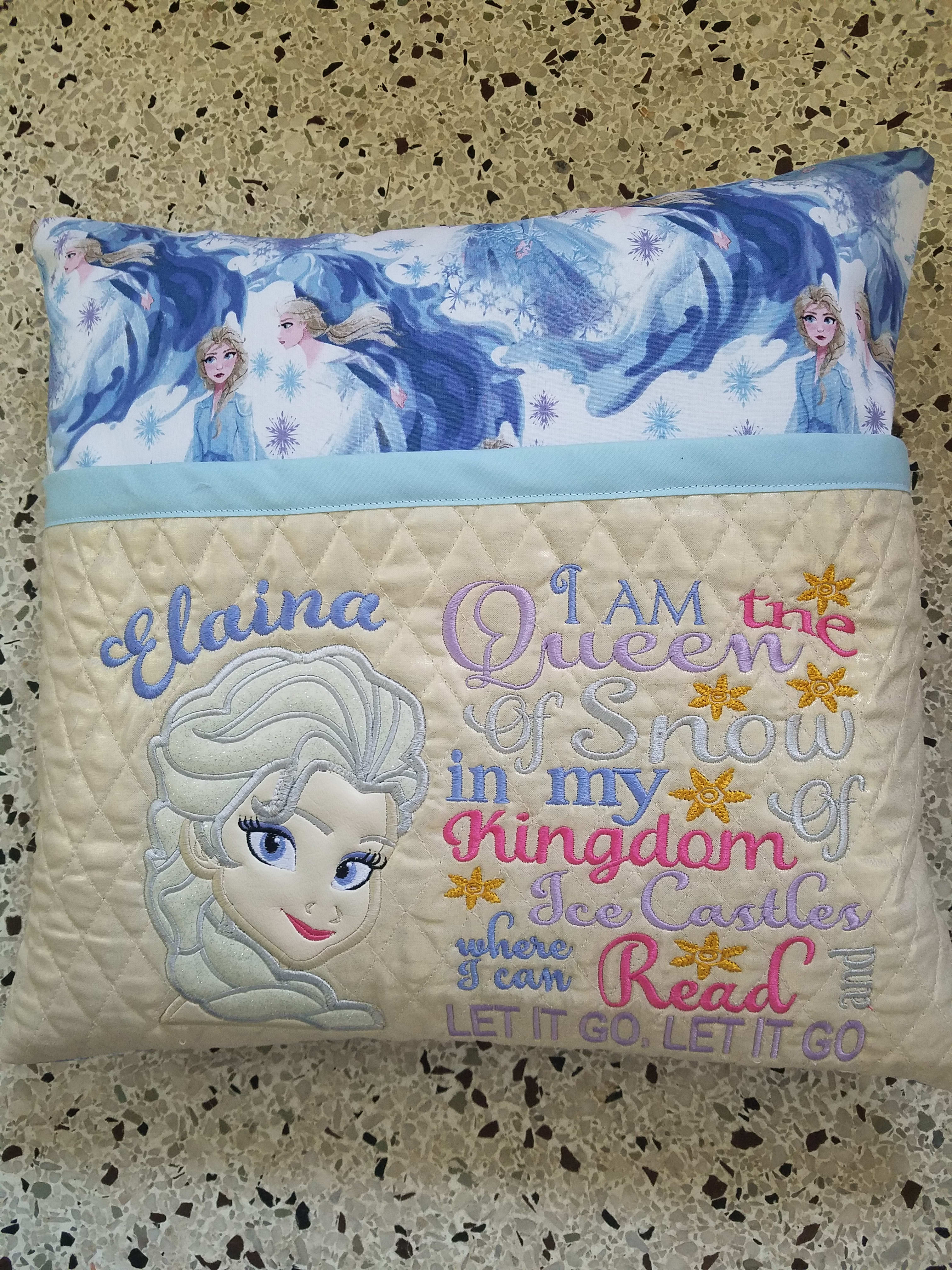 Frozen Reading Pillow - Reading Book Pillows - KaTee's Bowtique ...