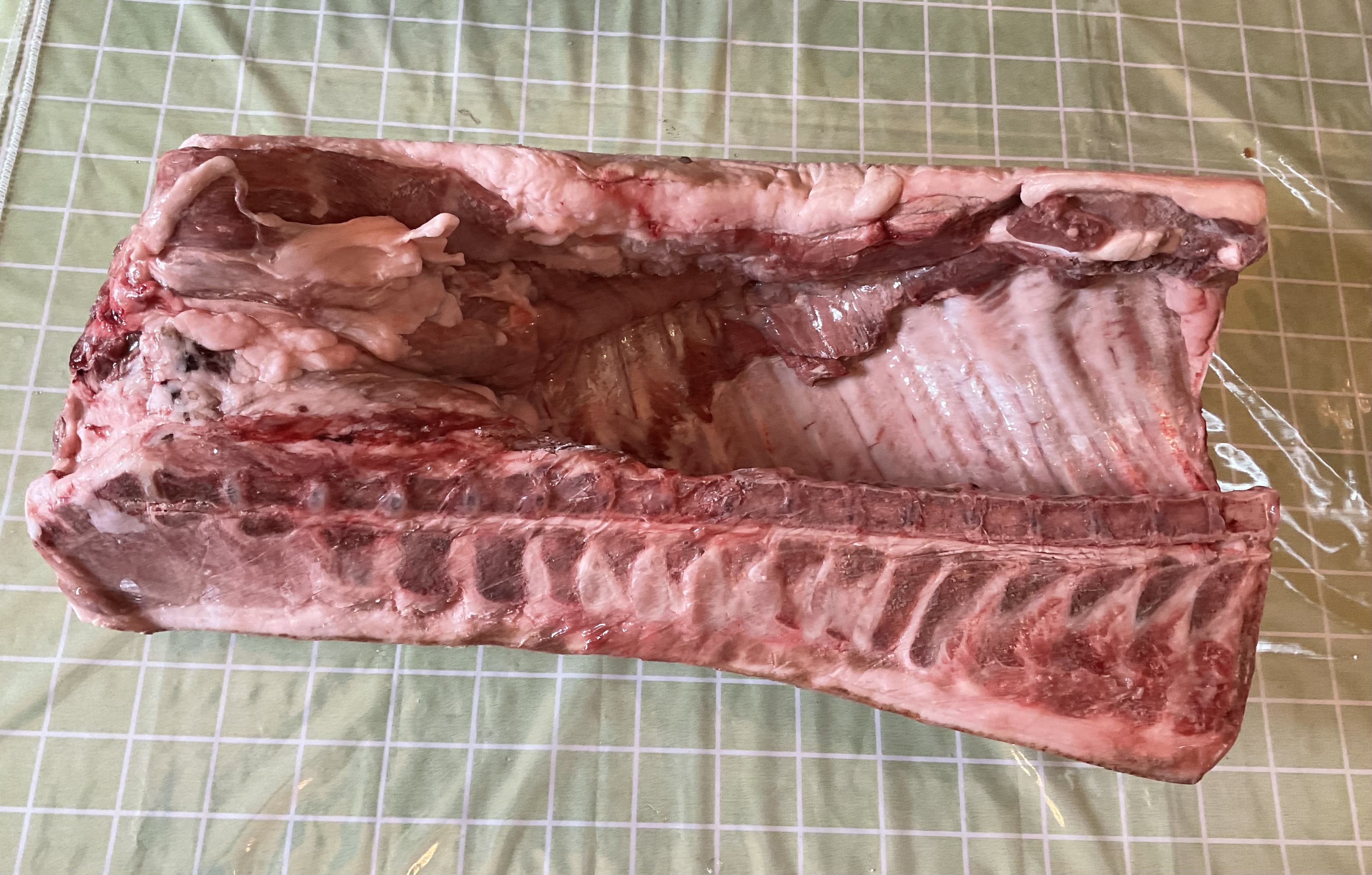 Frozen primal cut torso ( 32.4 lbs) - Pasture raised Hampshire hogs ...