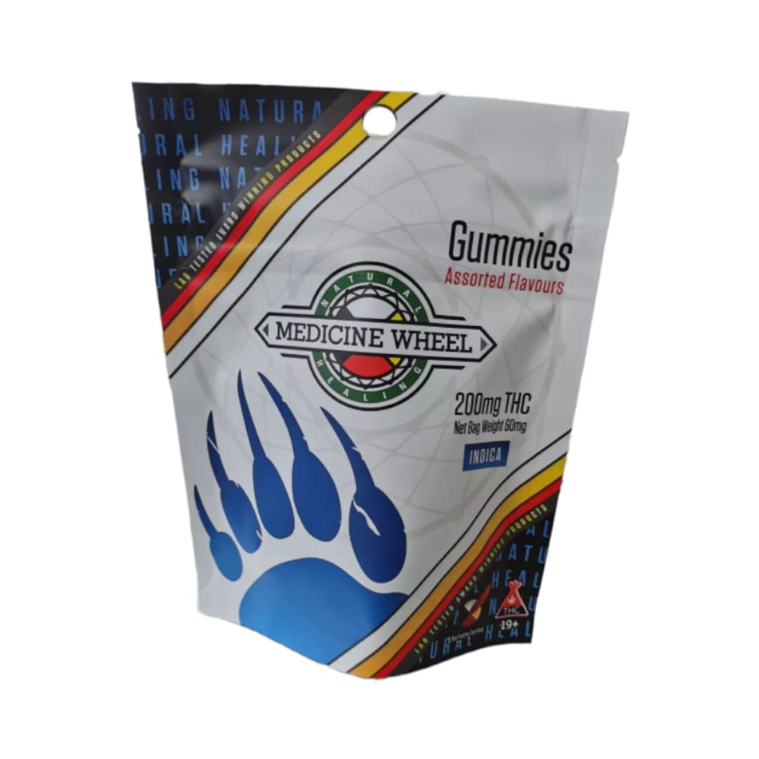 Medicine Wheel Indica (Night Time) Gummies 200mg - Edibles - Rez Nation ...