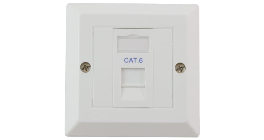 CE 1 x RJ45 Cat6 Module in a Singlegang Faceplate - Networking ...