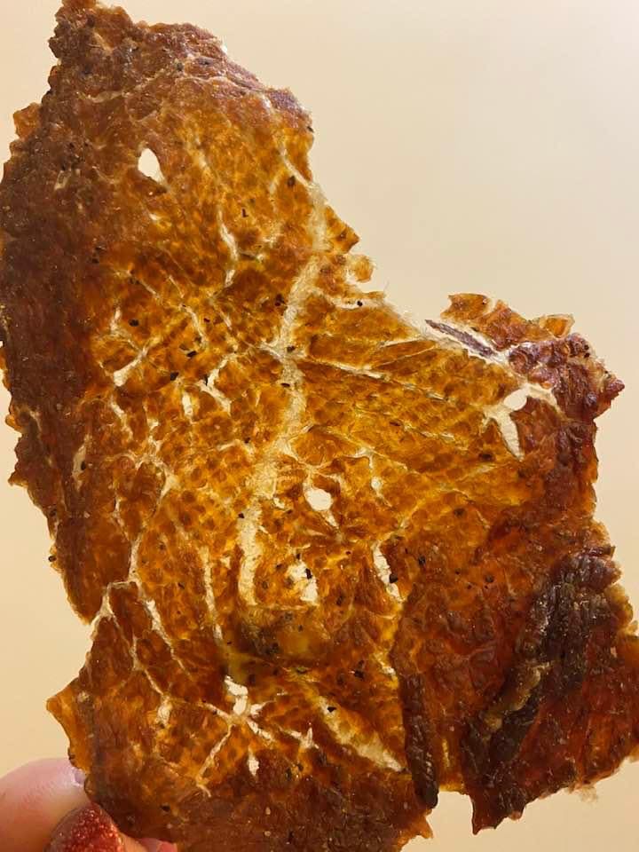 Crispy Beef Chips 3oz - Beef Jerky Snacks - S & K Keo Beef Chips ...