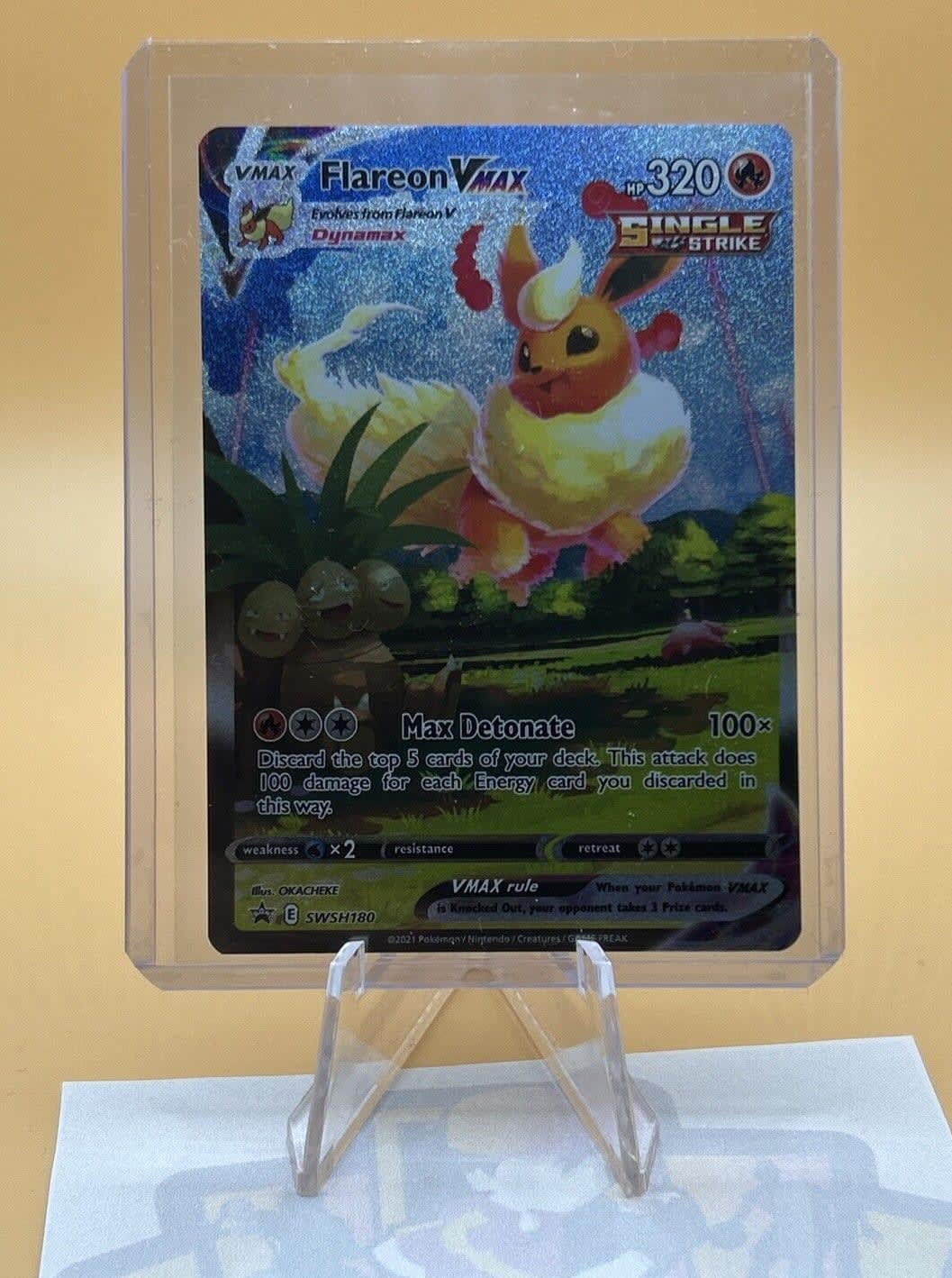 Flareon VMAX SWSH Black Star Promo SWSH180 Holo - Pokemon Individual ...