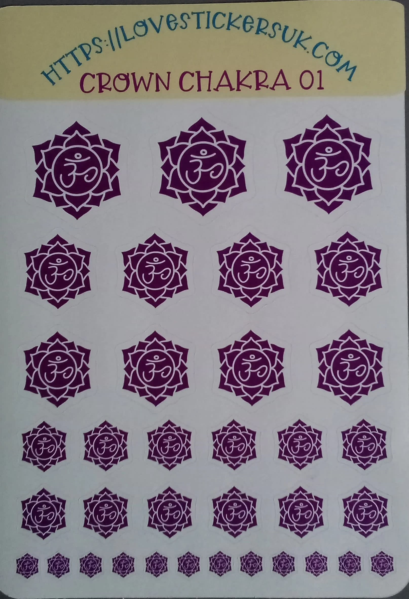 Chakra Planner Stickers - Spiritual Beliefs - Love Stickers UK ...