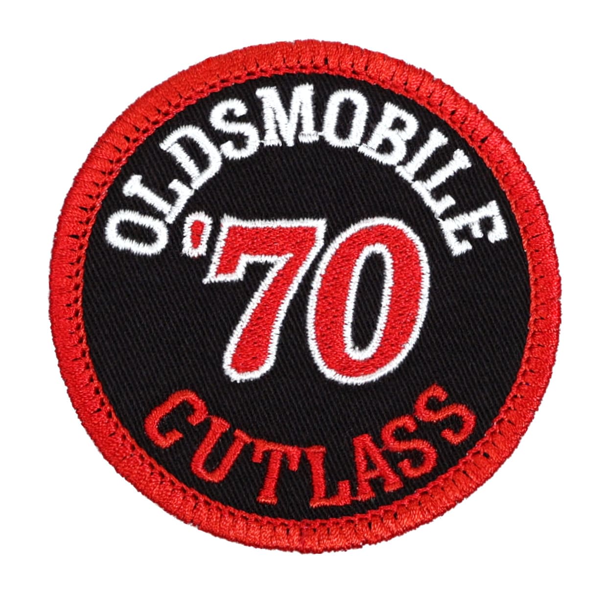 1970 Oldsmobile Cutlass Embroidered Patch Bkt/Red - Patches - 1970's ...