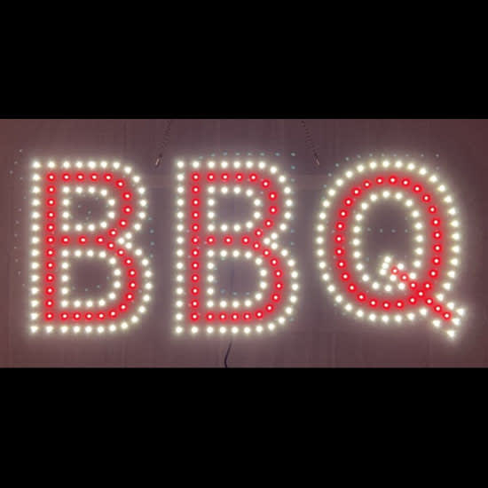 LED BBQ Sign (12″X30″) - LED Signs - Super Tech Energy - LED Lighting ...
