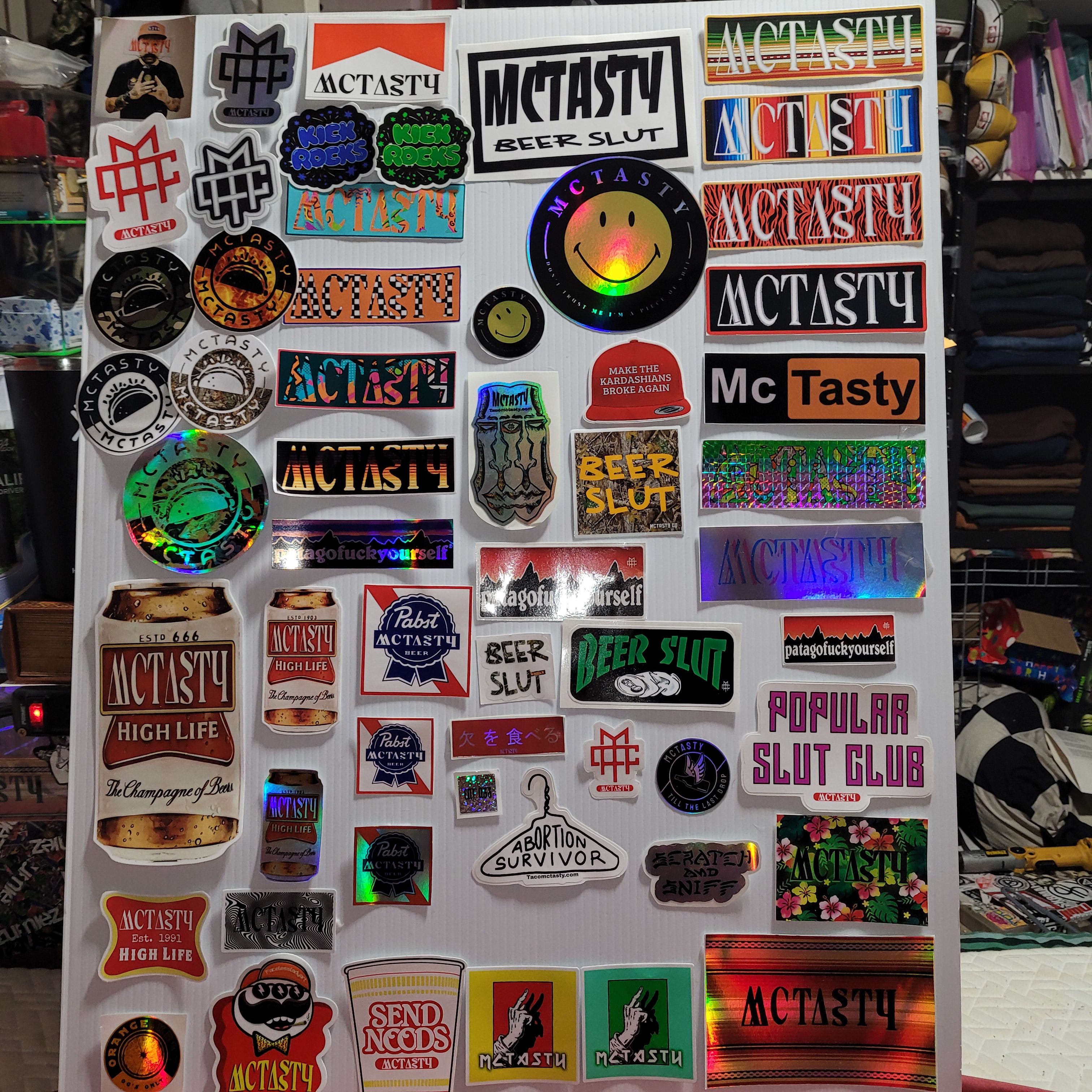 Mystery sticker pack - Stickers - McTasty Clothing | Custom Clothing ...