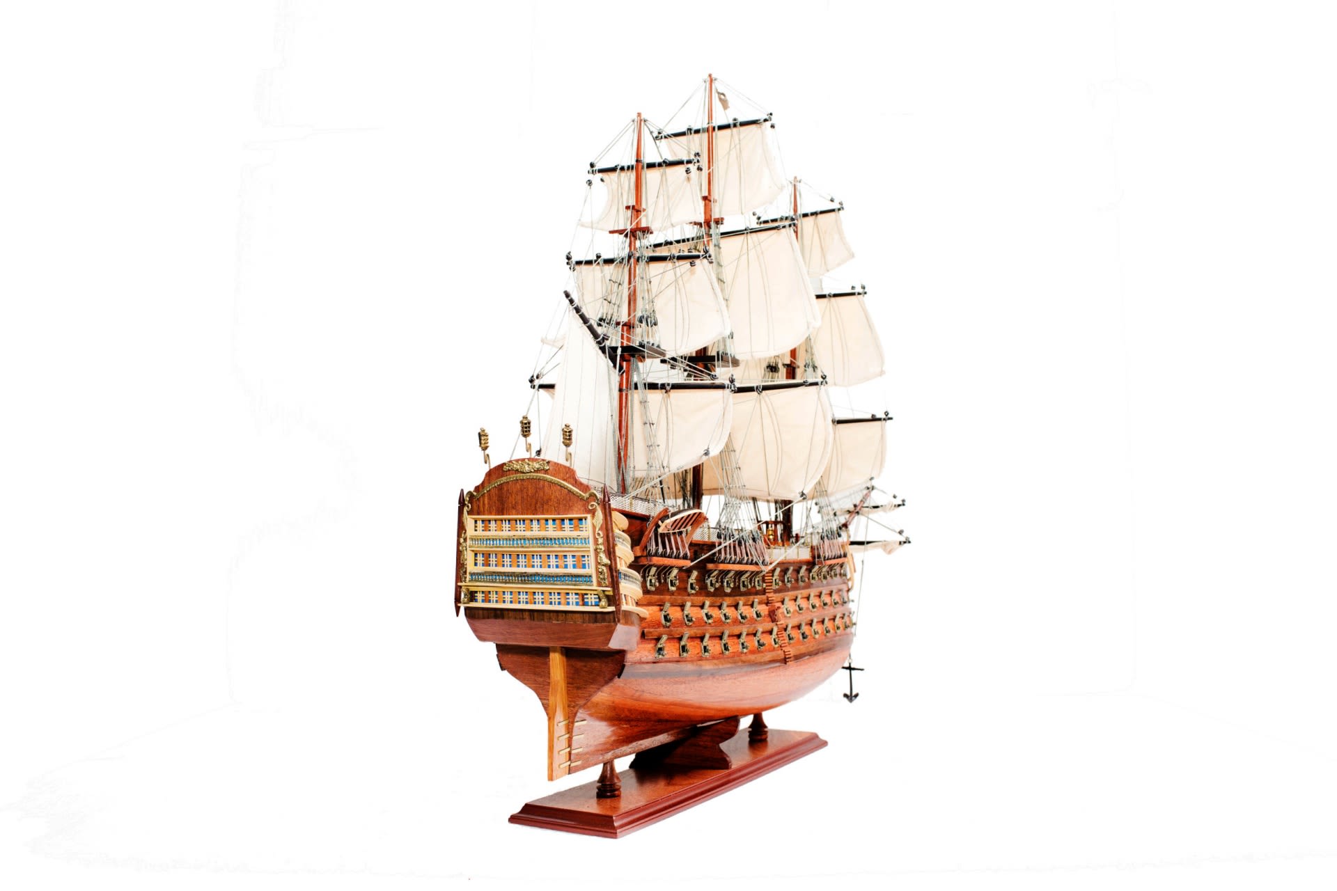 HMS VICTORY - Wooden old model ship - Handmade - Size 50cm Length