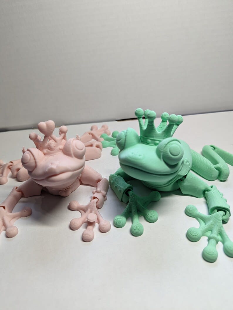 Articulated Prince/Princess Frog - Flexi Factory - 3D Printed Model ...