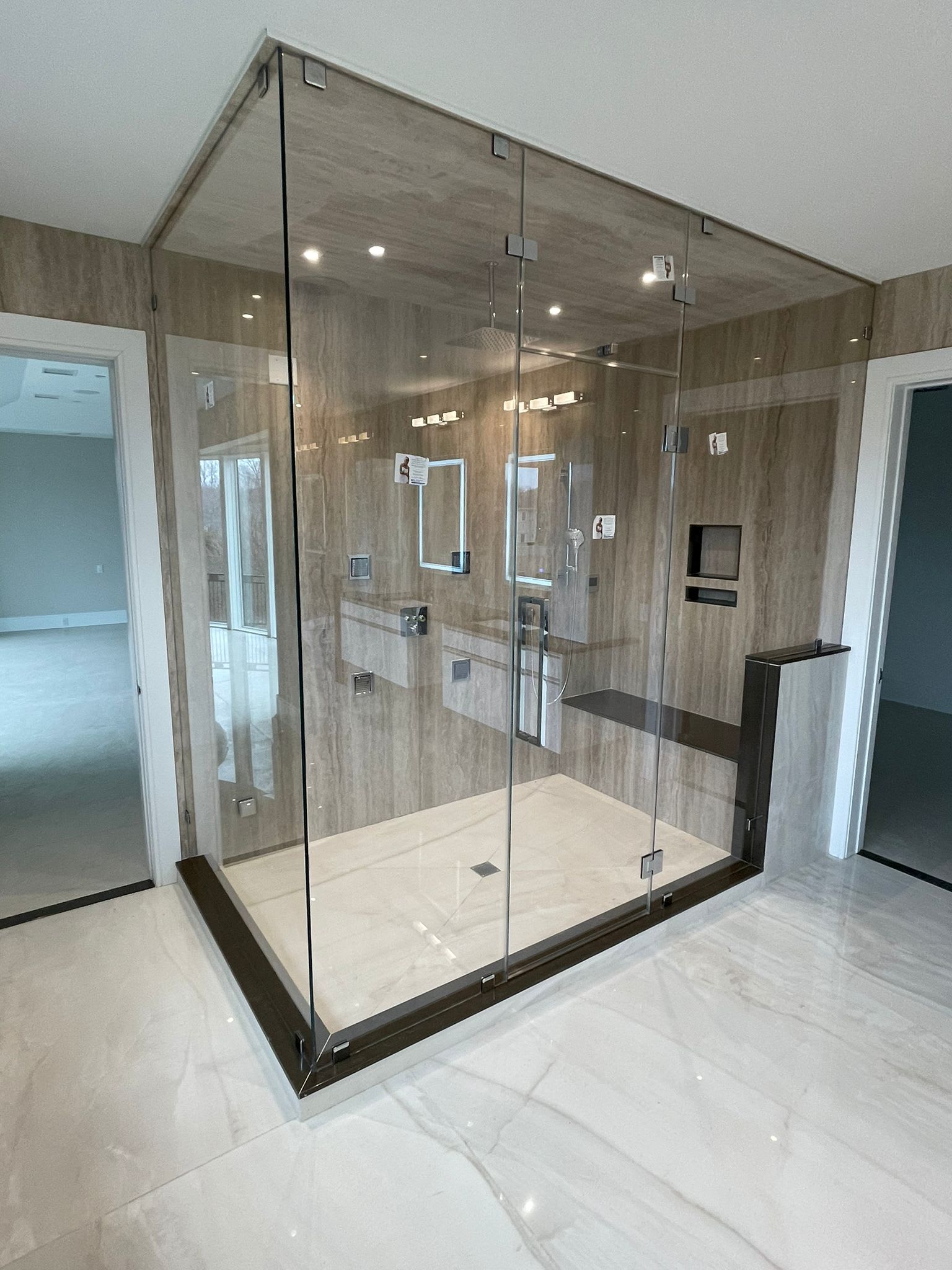 Steam Showers - Frameless Shower Doors - Glass Xperts LLC | Glass and Glazing Contractor