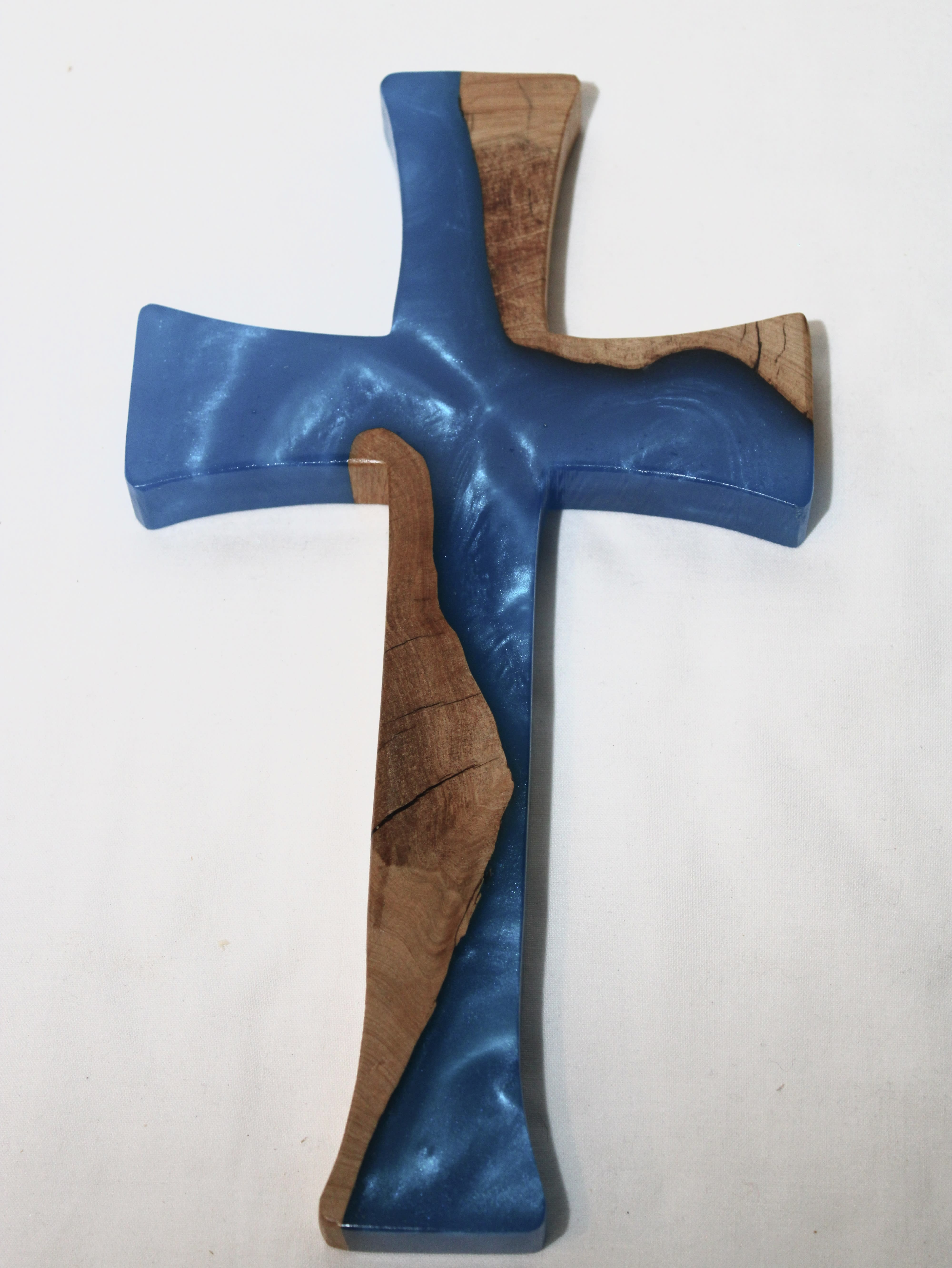 Live-edge Epoxy Cross - Religious Items - Made by Him | Custom ...