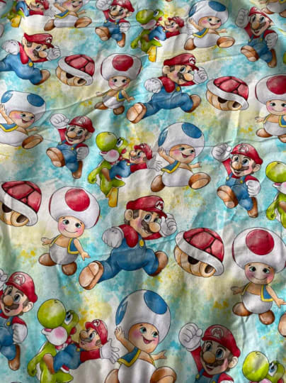 Mario Friends - Fabrics - KaTee's Bowtique & Custom Embroidery - Tampa ...