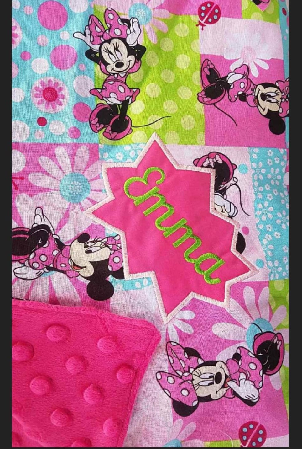 Minnie Mouse Patch Blankets Katees Bowtique And Custom Embroidery