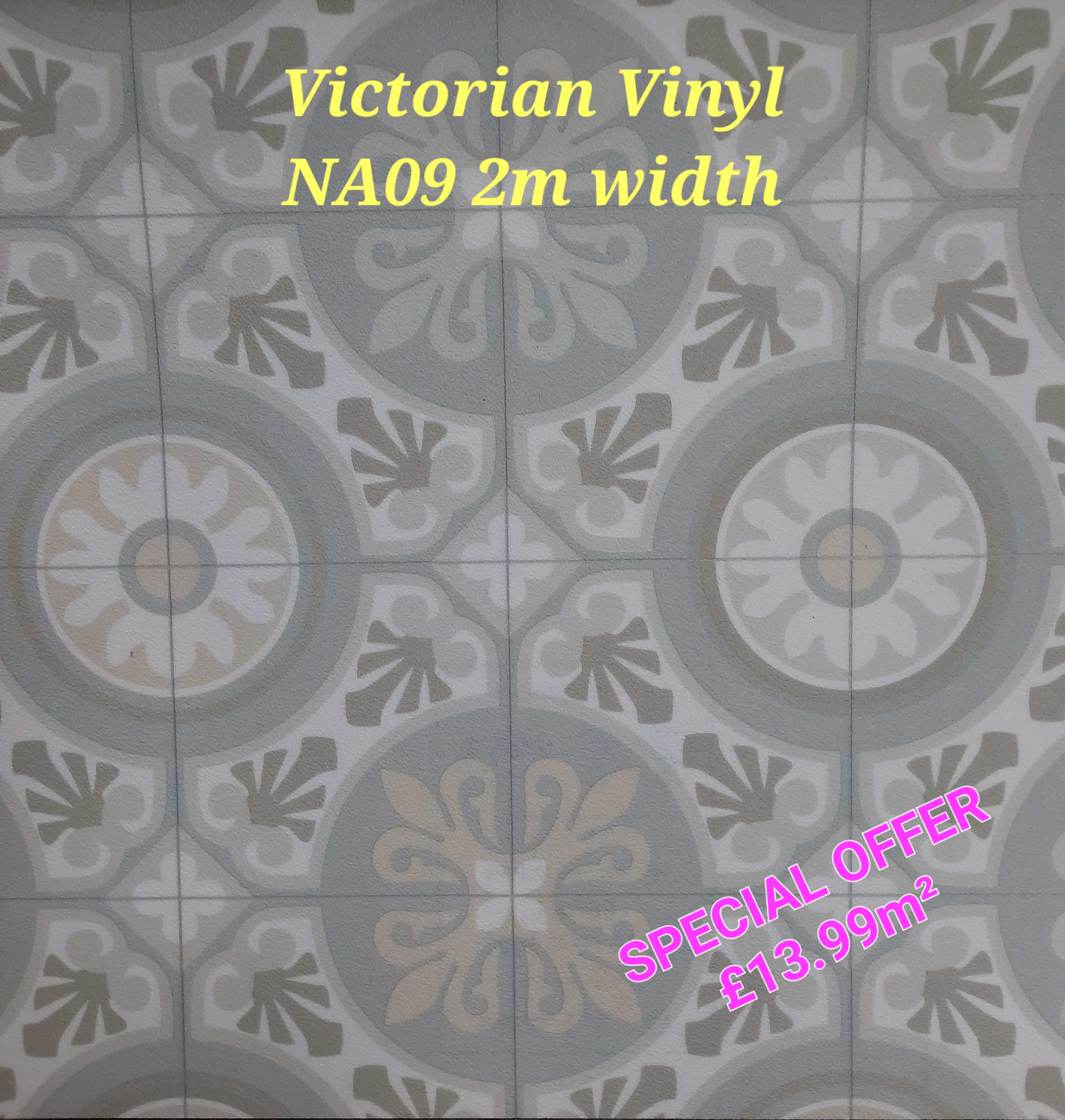 Victorian Style NA09 2m SPECIAL OFFER - Vinyls - Re Rugs & Carpets - UK ...