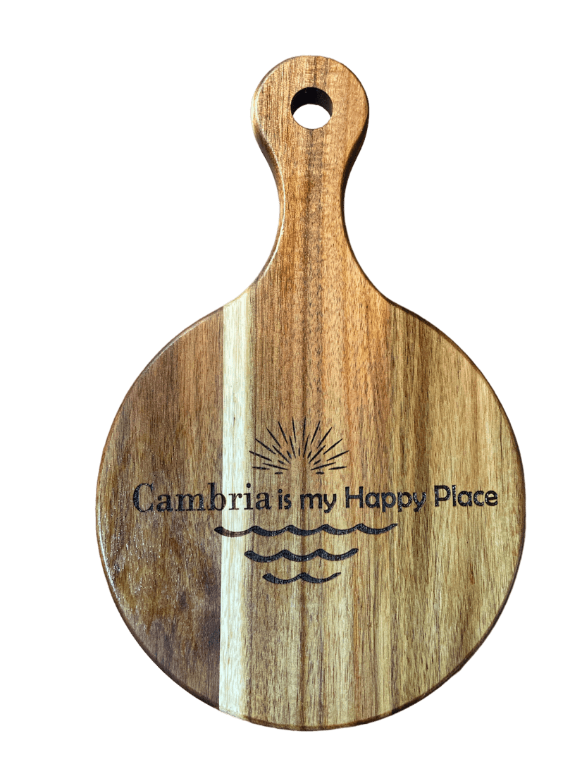 Small Round Cutting Boards - Engraved Products - Sun Pine Sea | Laser ...