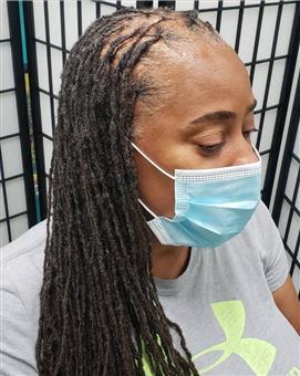 Interlocking - Locs - Honey Blumz Salon - Beauty Salon in Bowie