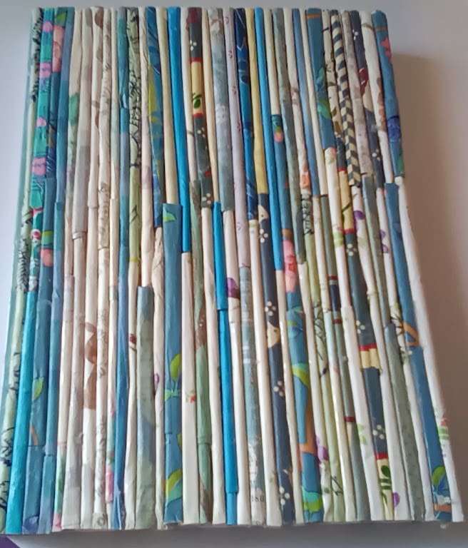 Rolled Paper Covered Books (Lined pages) - Rolled Paper Creations ...