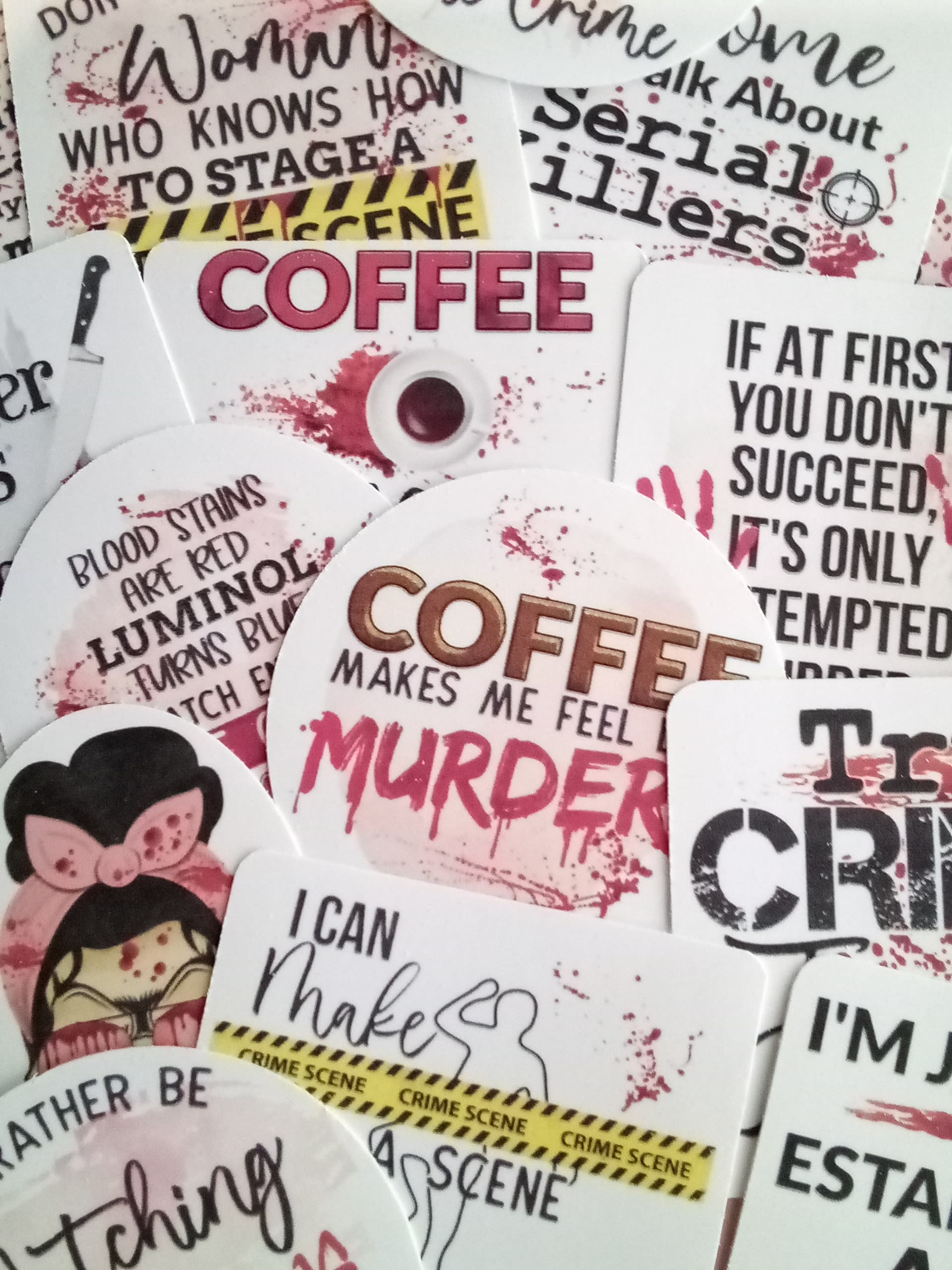 True Crime Murder Sticker Pack - Sticker Packs - Love Stickers UK ...
