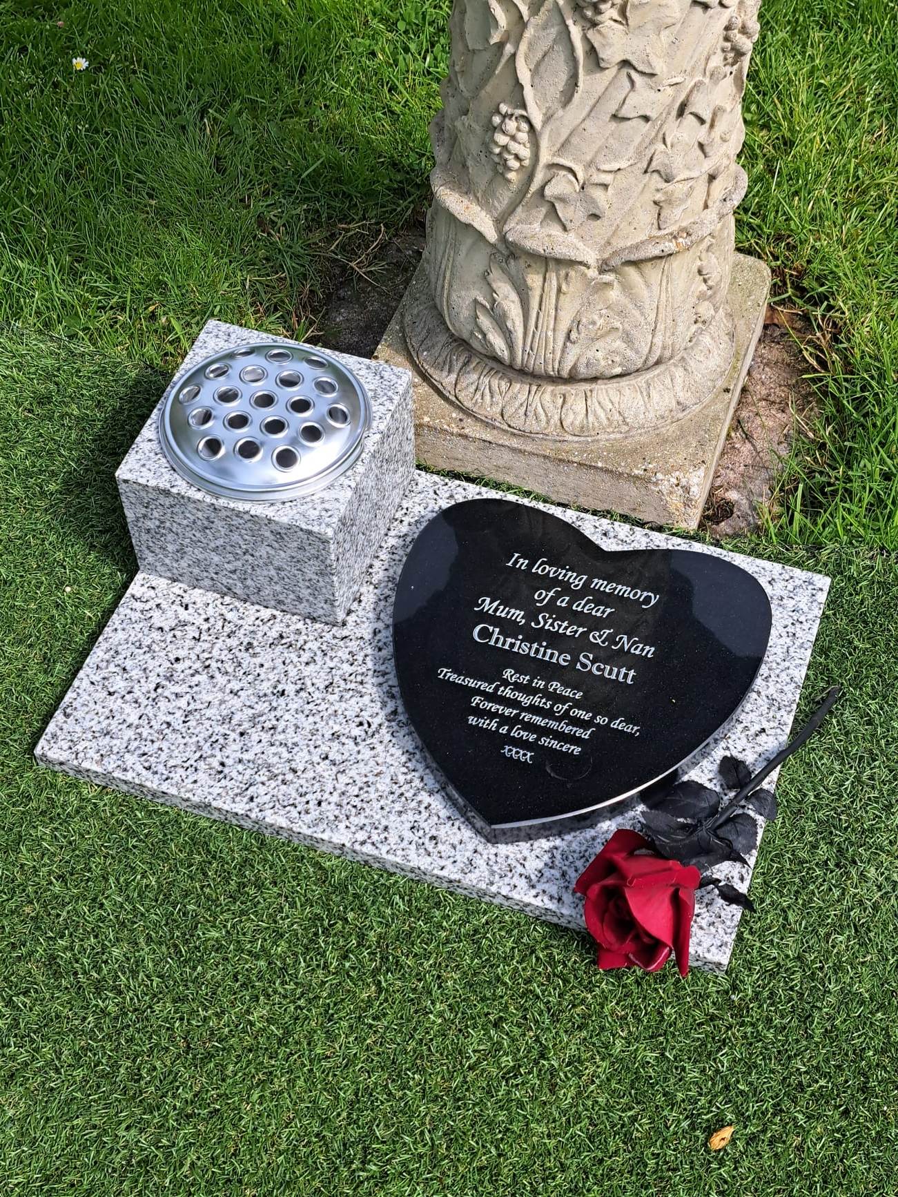 Memorial Plaque Memorial Marker Flat Cemetery Headstone Flat Grave ...
