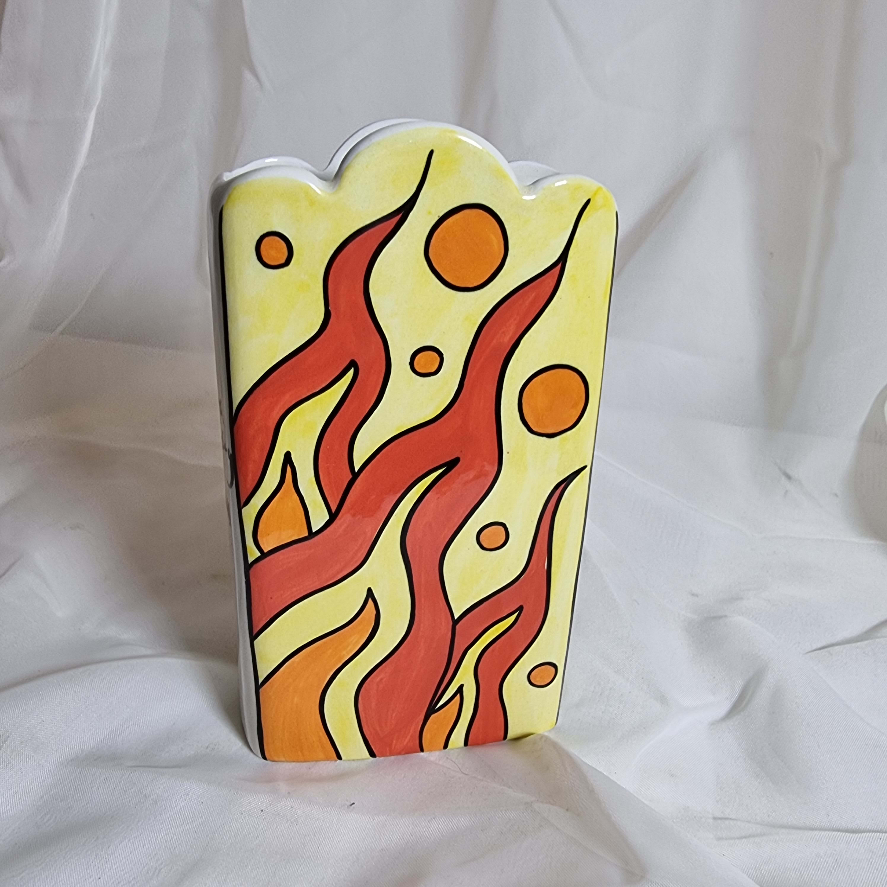 Rare Early Lorna Bailey Inferno Pattern Vase - CLICK CERAMICS - Click ...