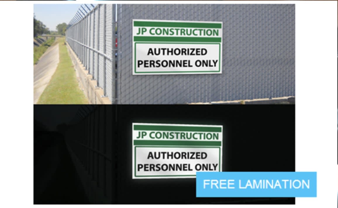 Reflective Alumilite - Reflective Signs - GBCJ Los Angeles | Custom ...