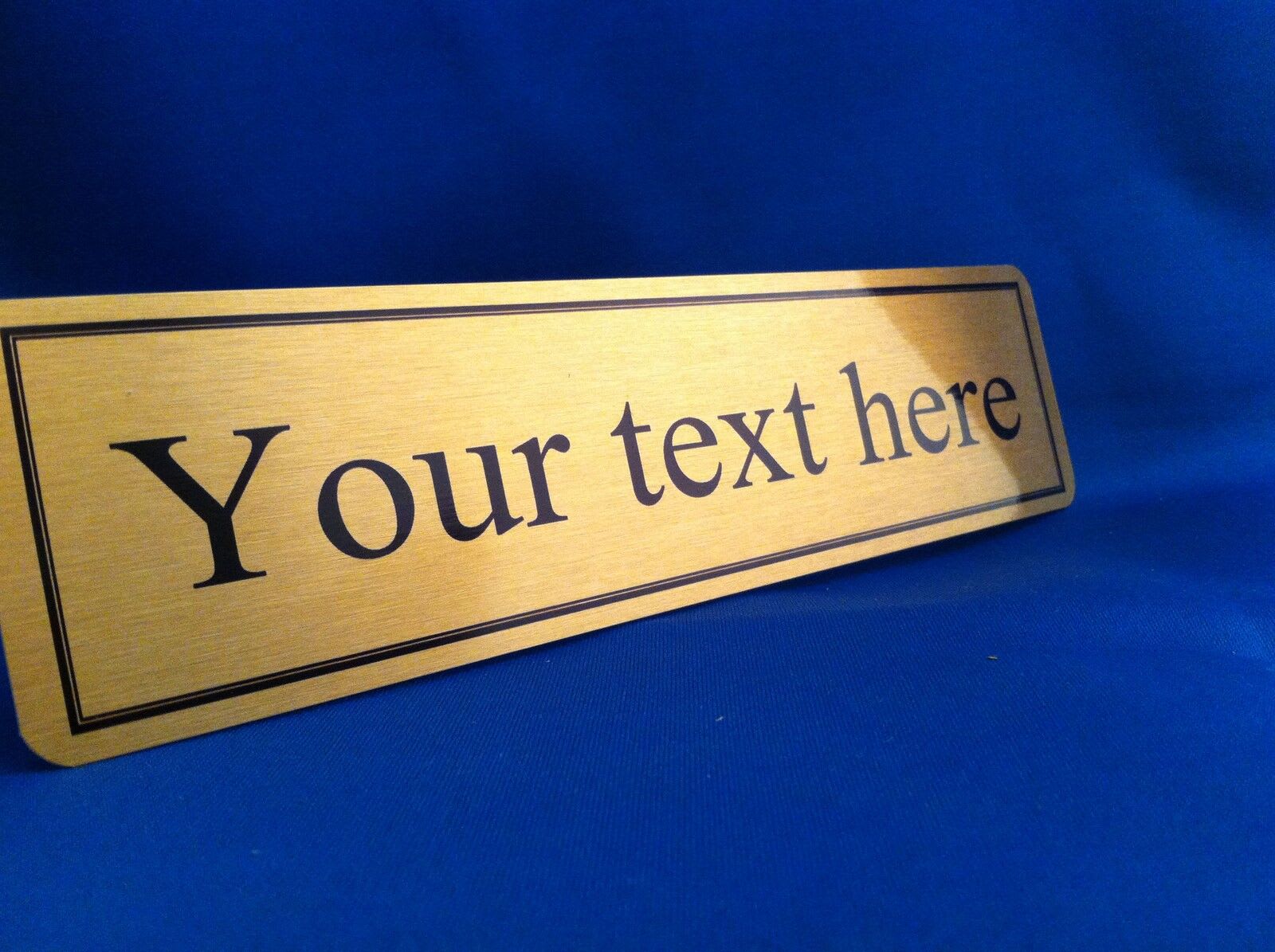 Any Wording Silver or Gold Office door Sign Metal Plaque Door Gate ...