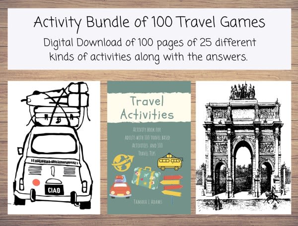 Travel Activities Activity Bundle - Adult Activity PDF Printables ...
