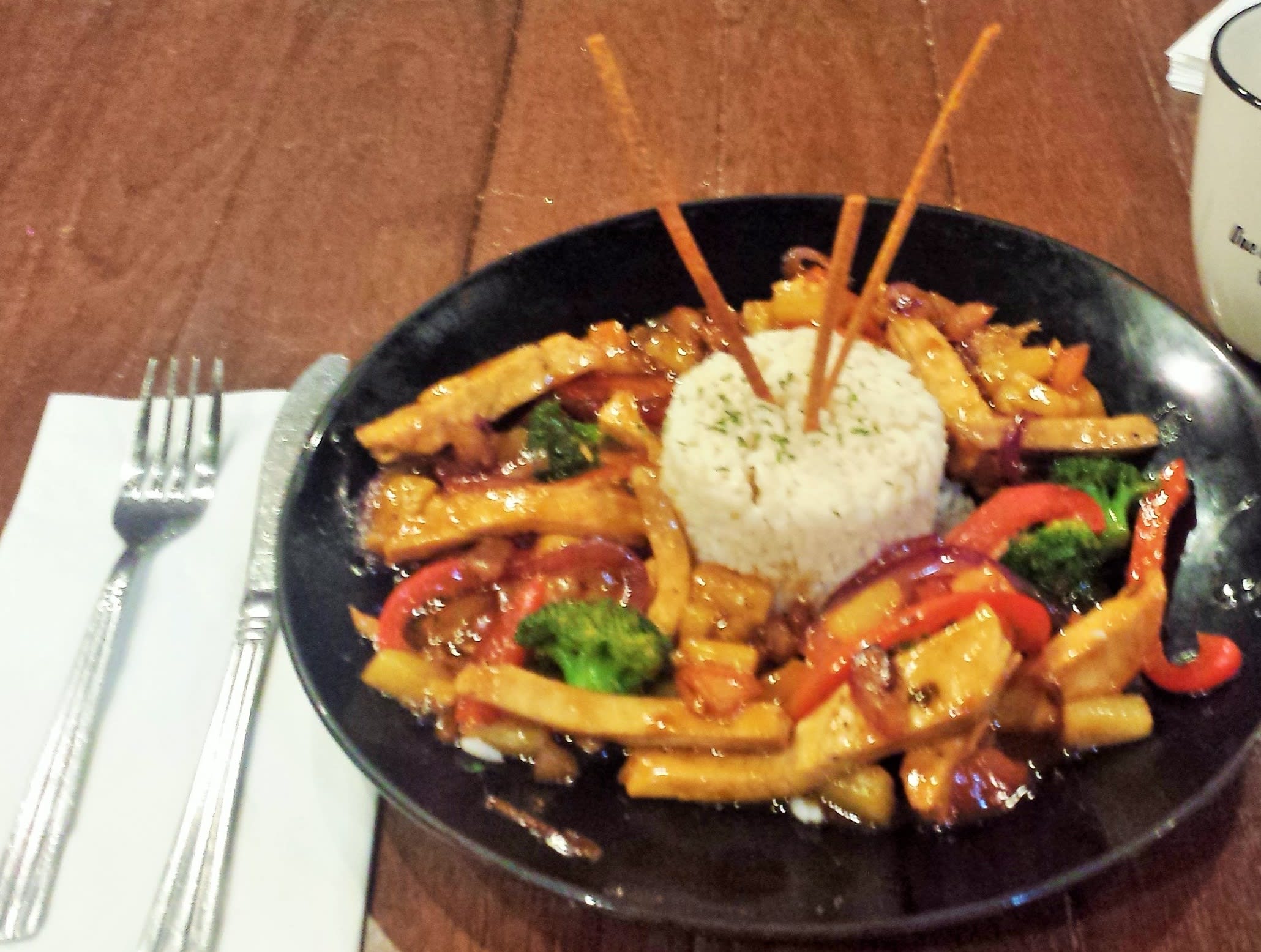 Light Chicken Stir Fry - Entrees - One Nineteen West Main Restaurant ...