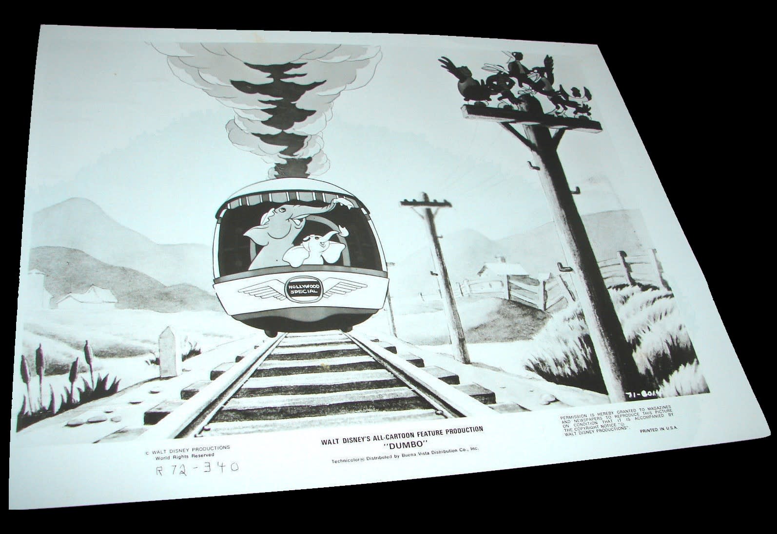 1960's DUMBO Re-Release Walt Disney Movie 8x10 Press Photo Dumbo & The ...