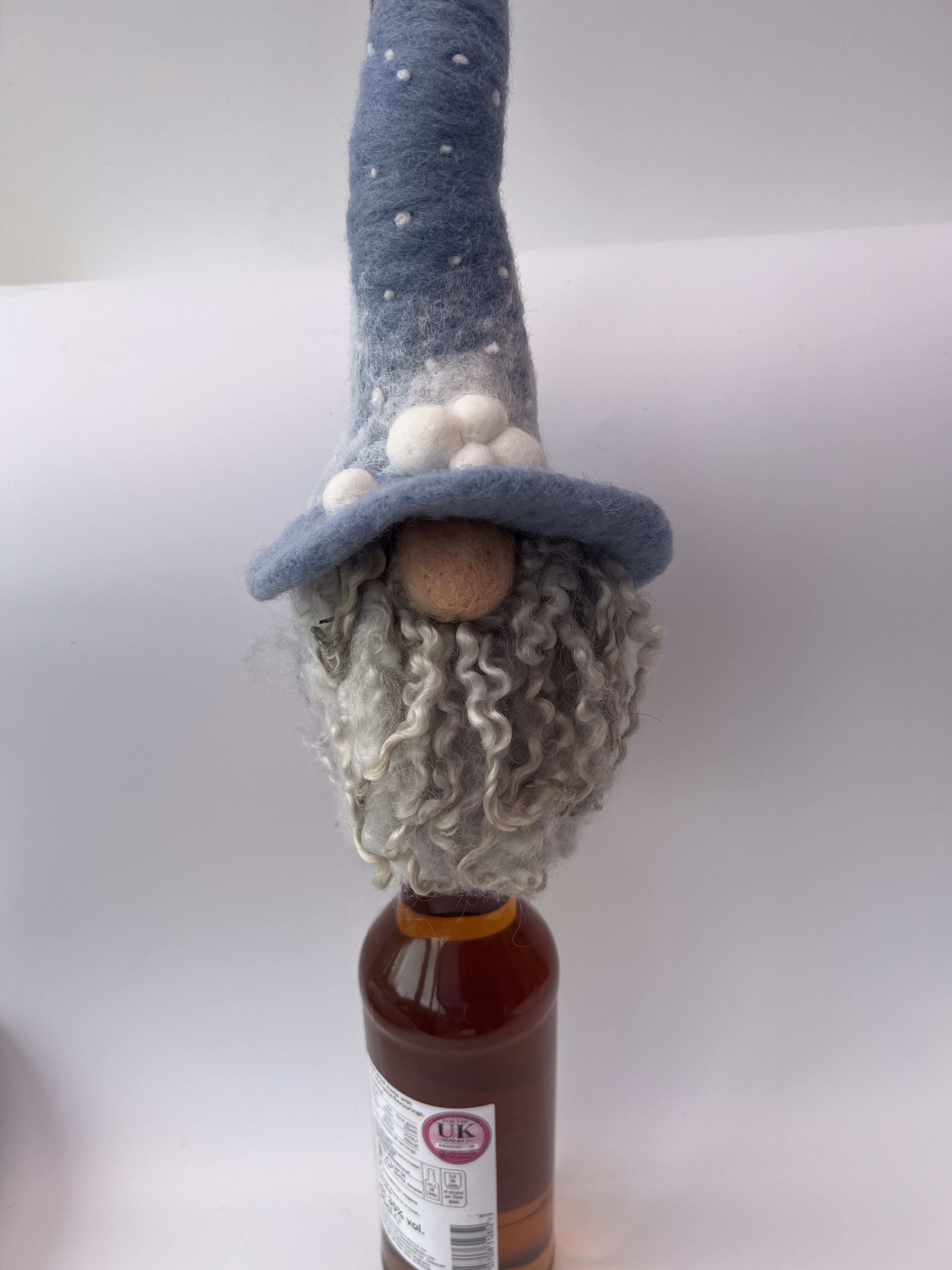 Winter themed tomte bottle topper - Items for sale - Felts Forever ...