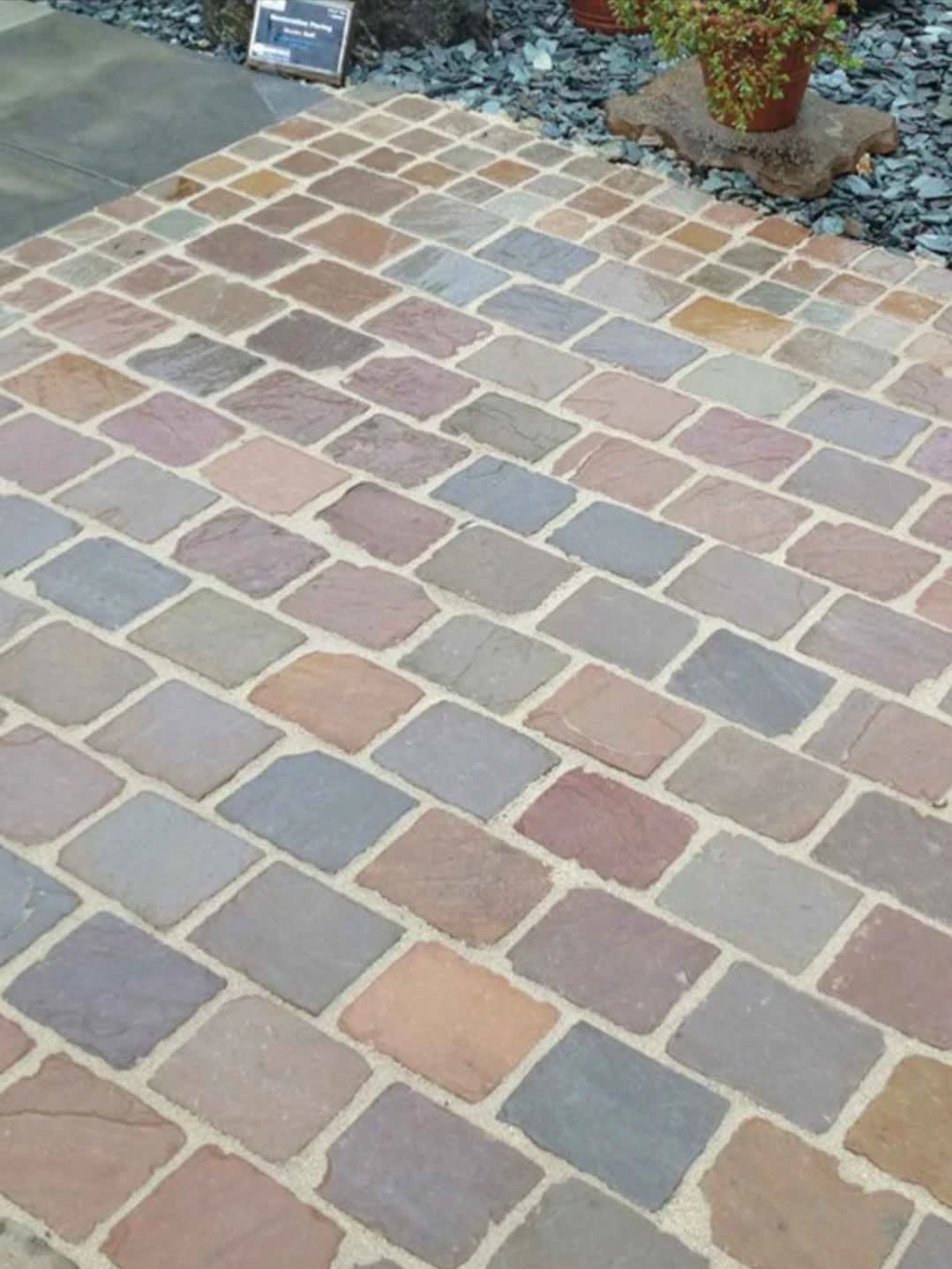 Raj Green Sandstone Cobbles - Cobbles - RSA Tile Hub | Indoor and ...