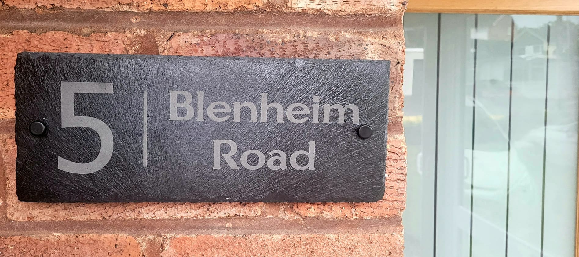 Slate House Sign - House/Door Plaques - Burnt-wood | Laser Engraving ...