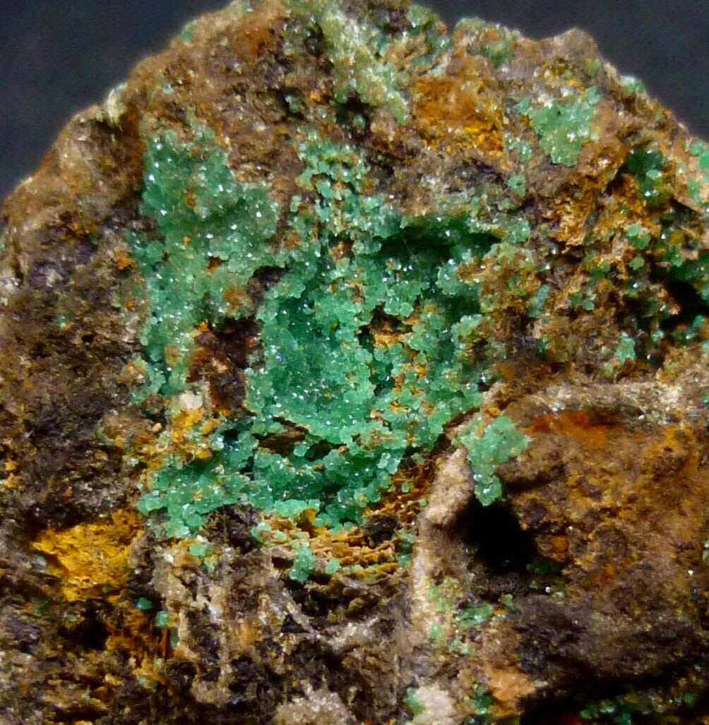 CUPRIAN ADAMITE CRYSTALS - Hilarion Mine, Lavrion Greece - Europe ...