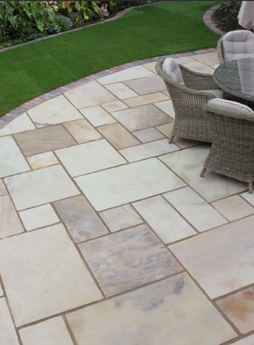 Fossil Mint Indian Sandstone 22mm Calibrated (patio pack) - Indian ...