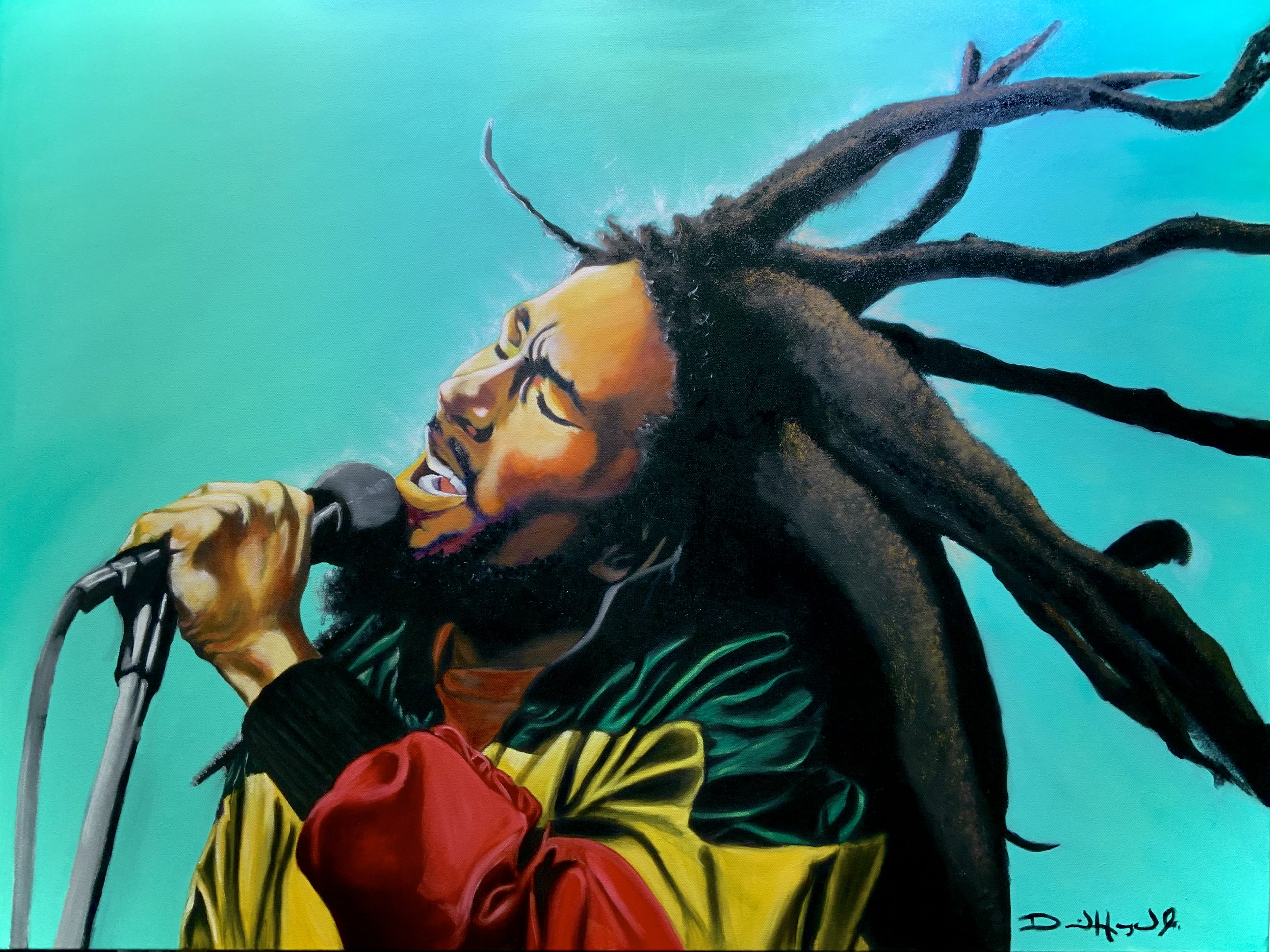 Bob Marley Portrait - Original Paintings - David Haygood Jr. | Artist ...