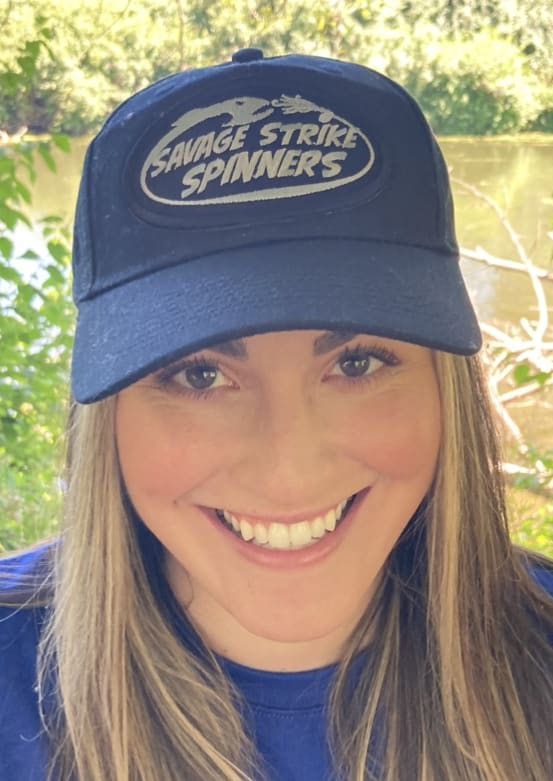 Black Patch Velcro Back "Dad Hat" - Silver Logo Front and Back