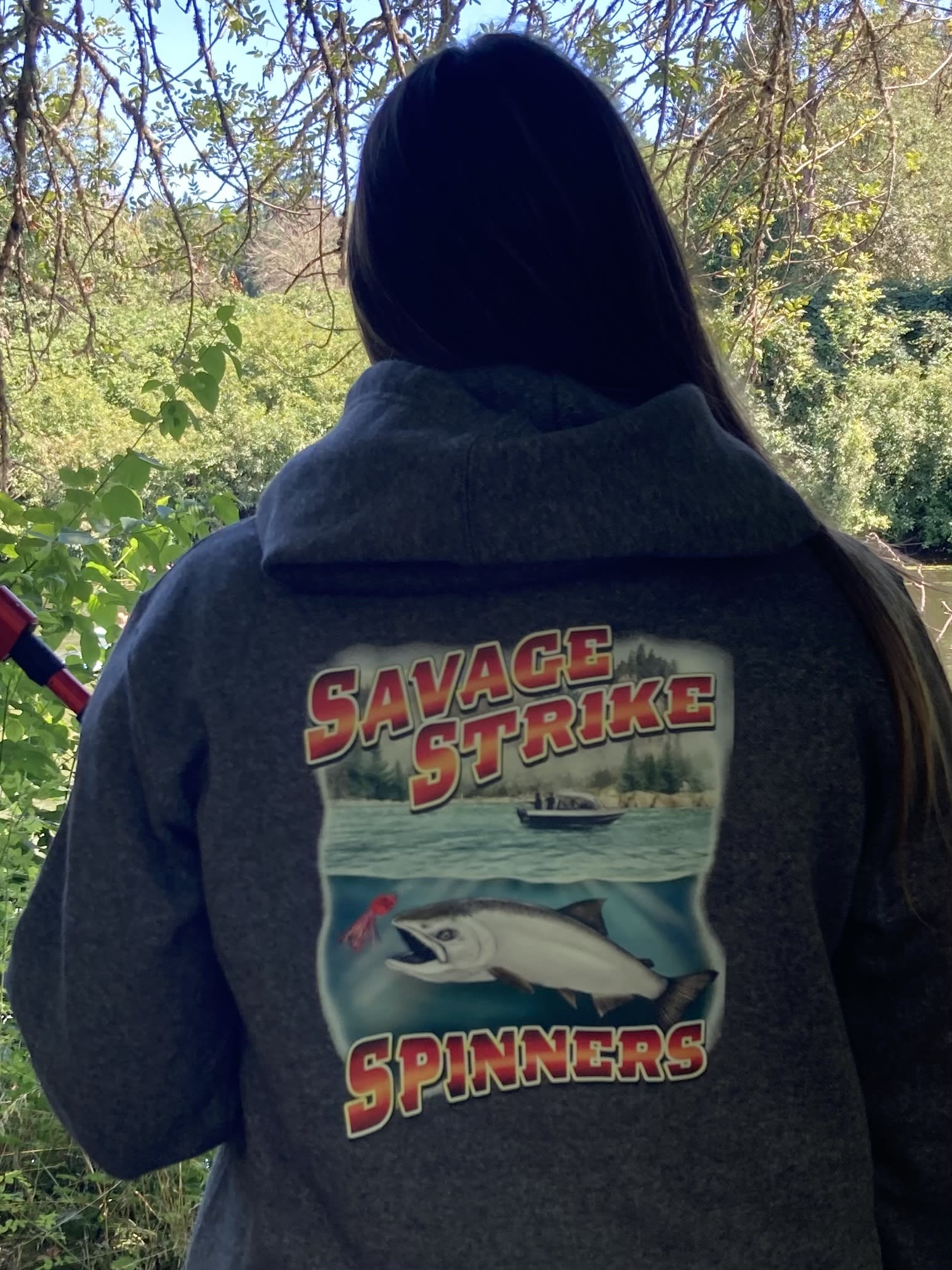 Heavyweight Pullover Hoodie - Grey - Full Color Logo - Savage Strike ...