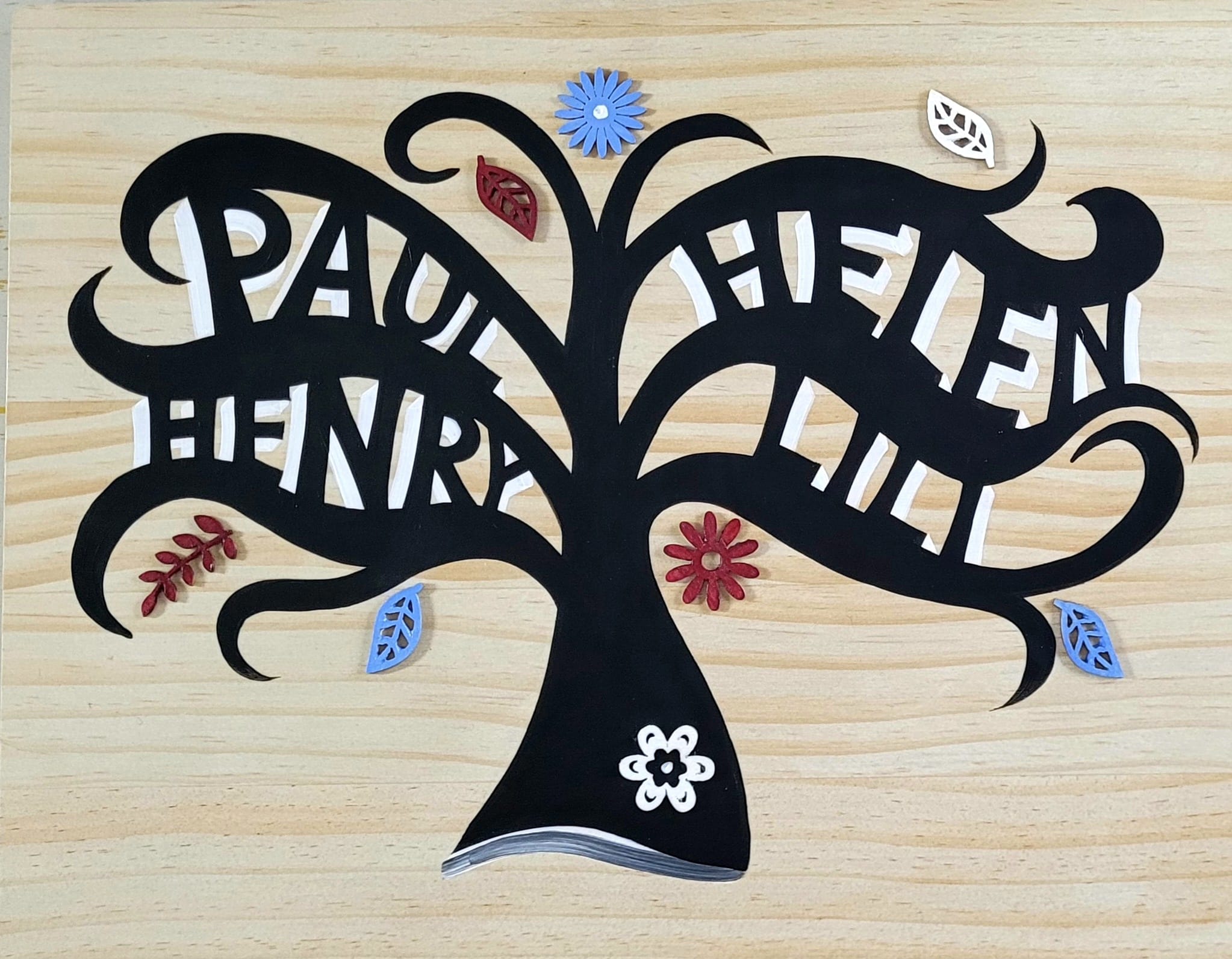 Family Tree Whimsical Art