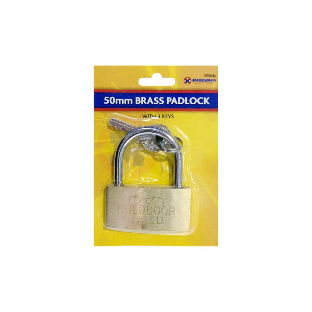 Marksman Brass Padlock - Home Security - WickesFix DIY | DIY E-Commerce ...