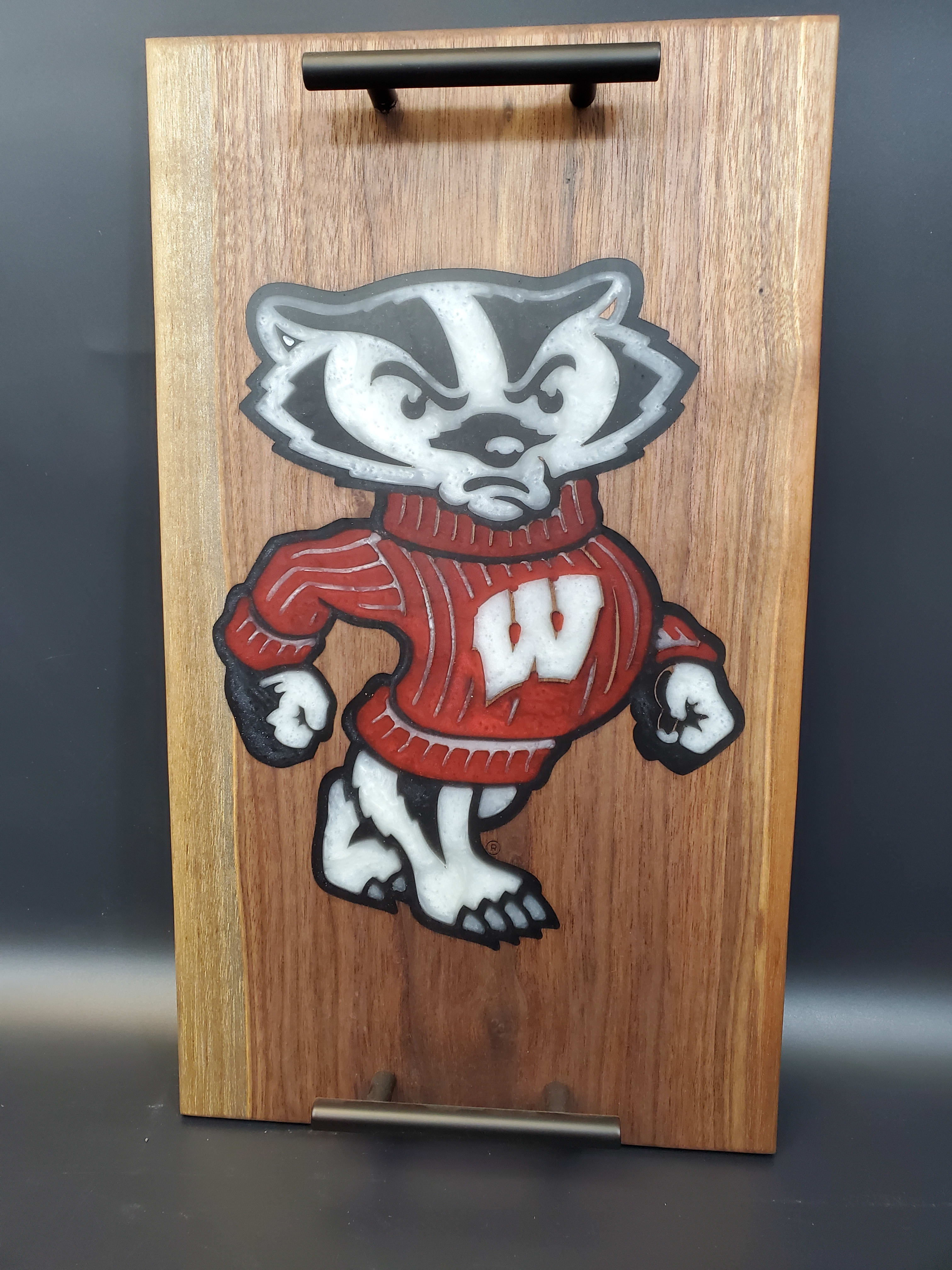 Bucky Serving Tray - UW Madison Licensed Products - Three Goats ...