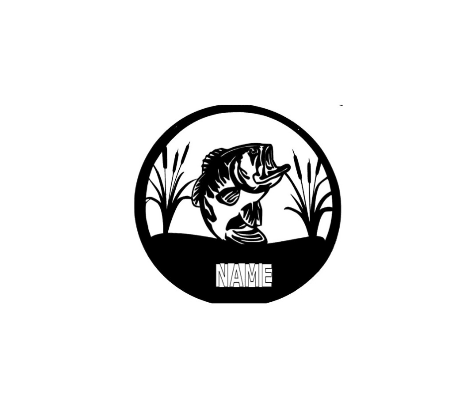 Fish Monogram - Letters and Phrases Metal Pieces - Viola Metal Works ...