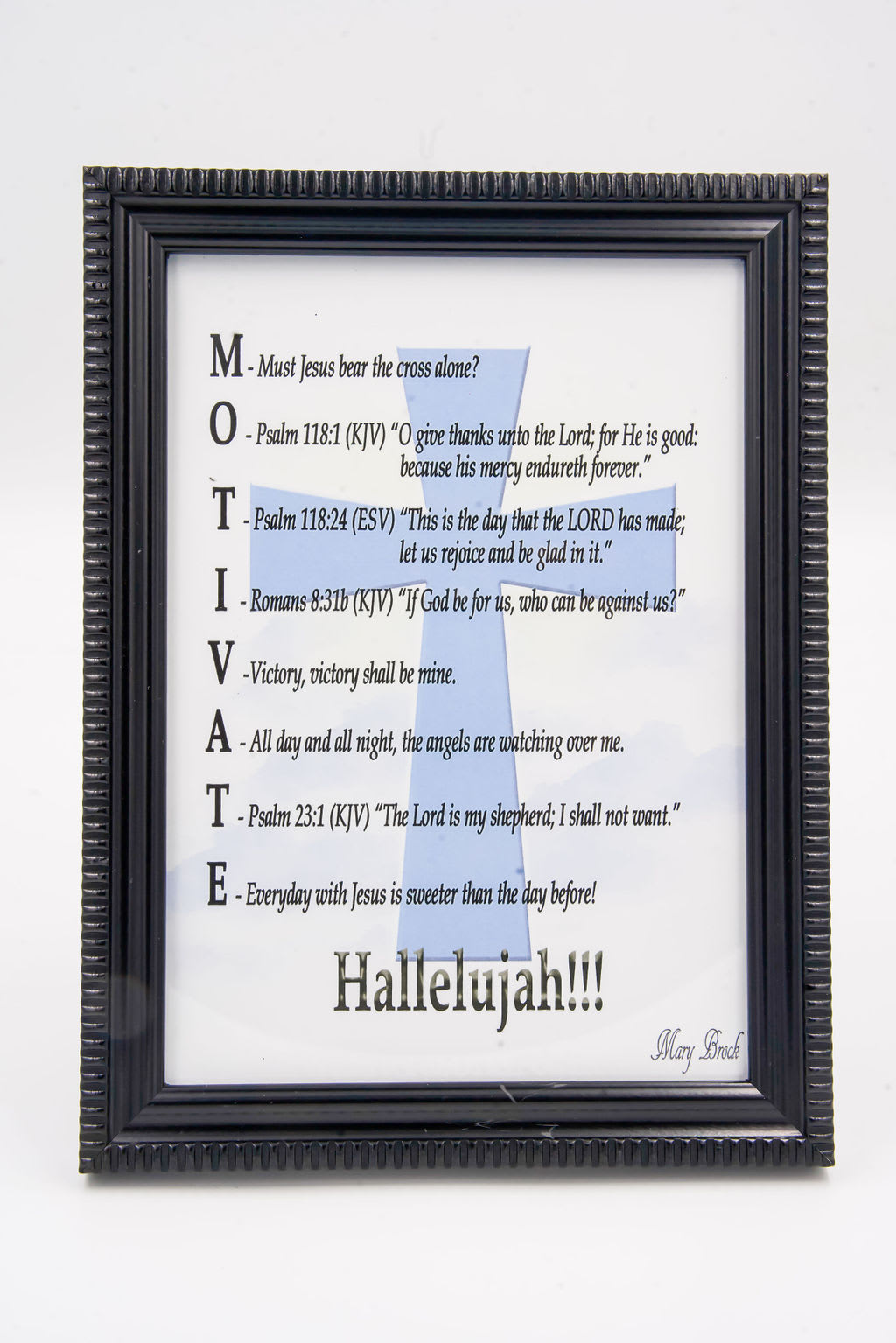 Framed Motivate Acrostic - Framed Quotes - God for You and Me ...