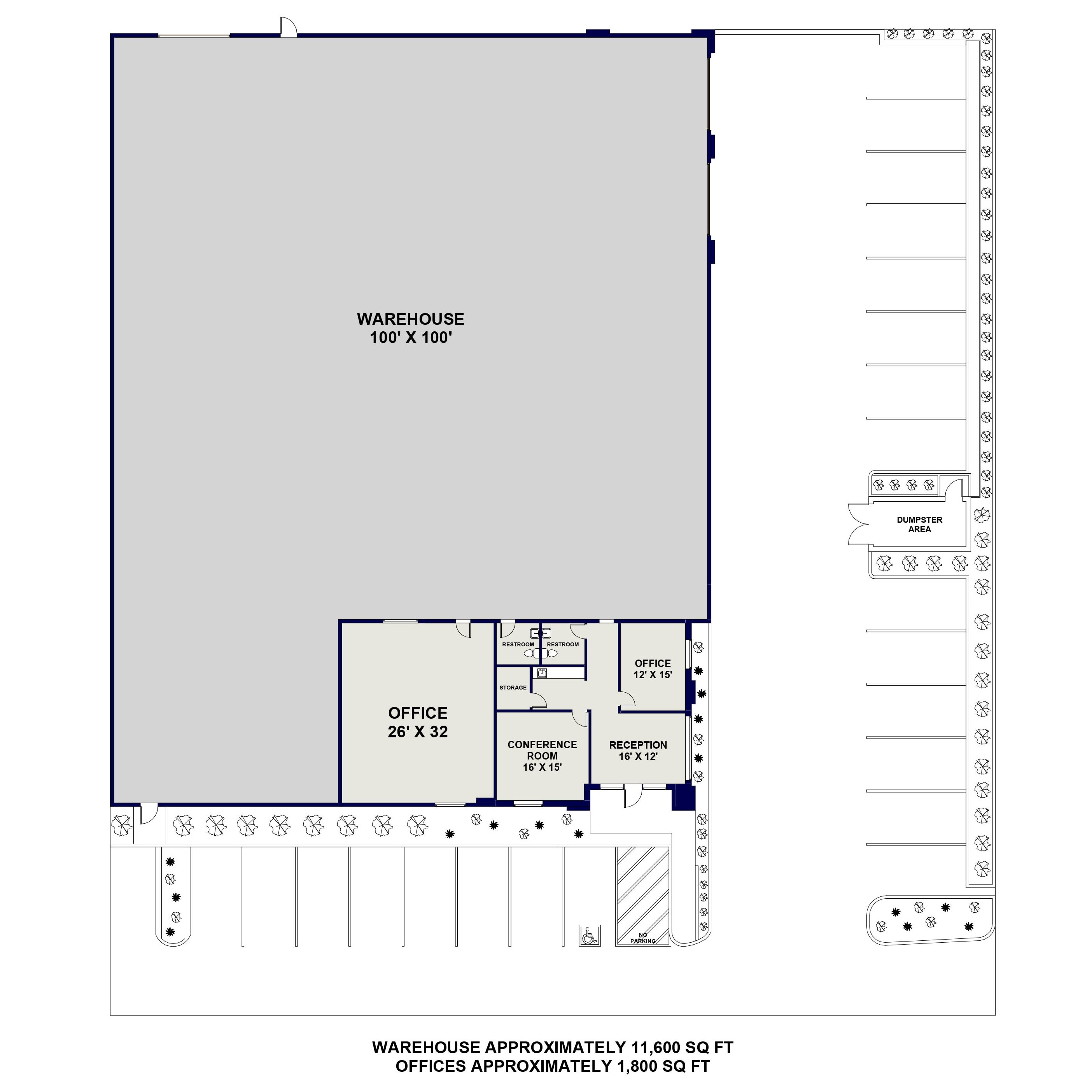 Commercial or Industrial Floor Plan - Professional Drafter Services ...