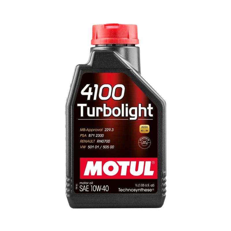 Motul 4100 Turbolight 10W 40 Engine Oil 1L Racing Oils And Fluids
