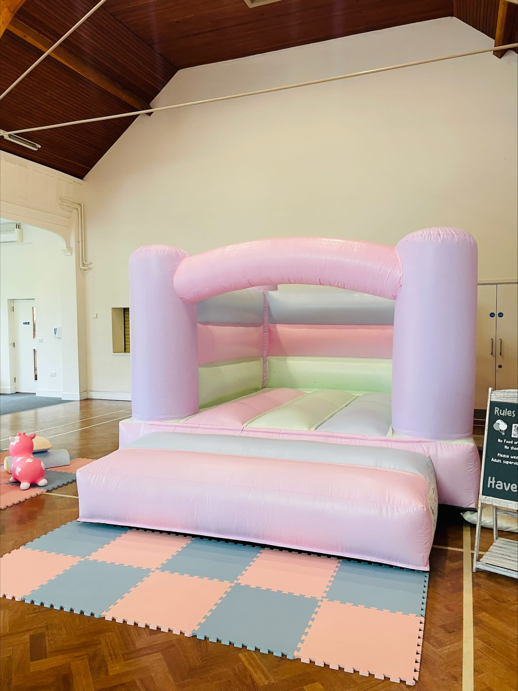 Pastel Bouncy castle 10x10ft - Bouncy Castles - Kelly's Creations ...