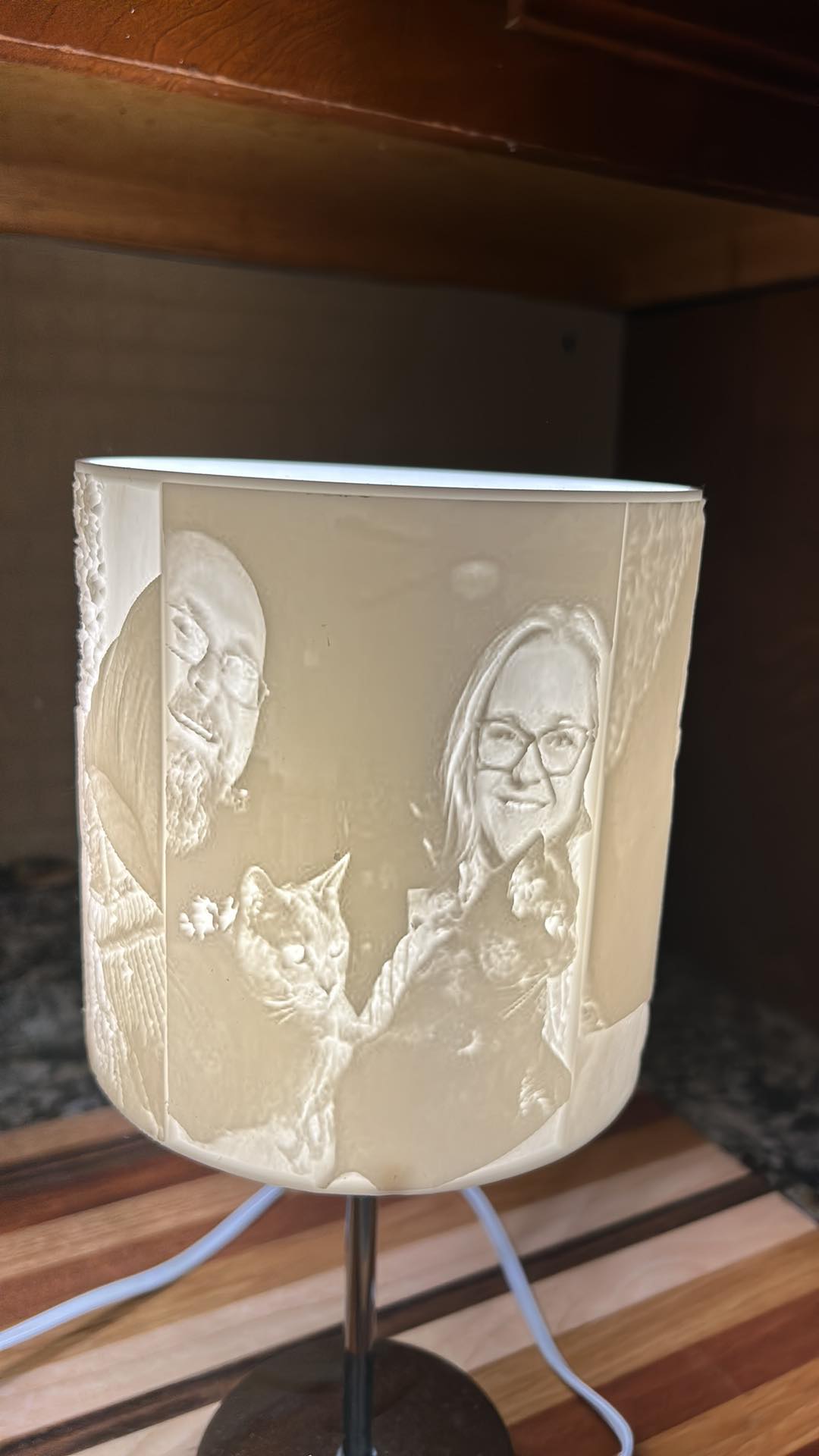 Custom Lithophane Lamp - 3D Printed Lithophanes - Finger Lakes 3D ...