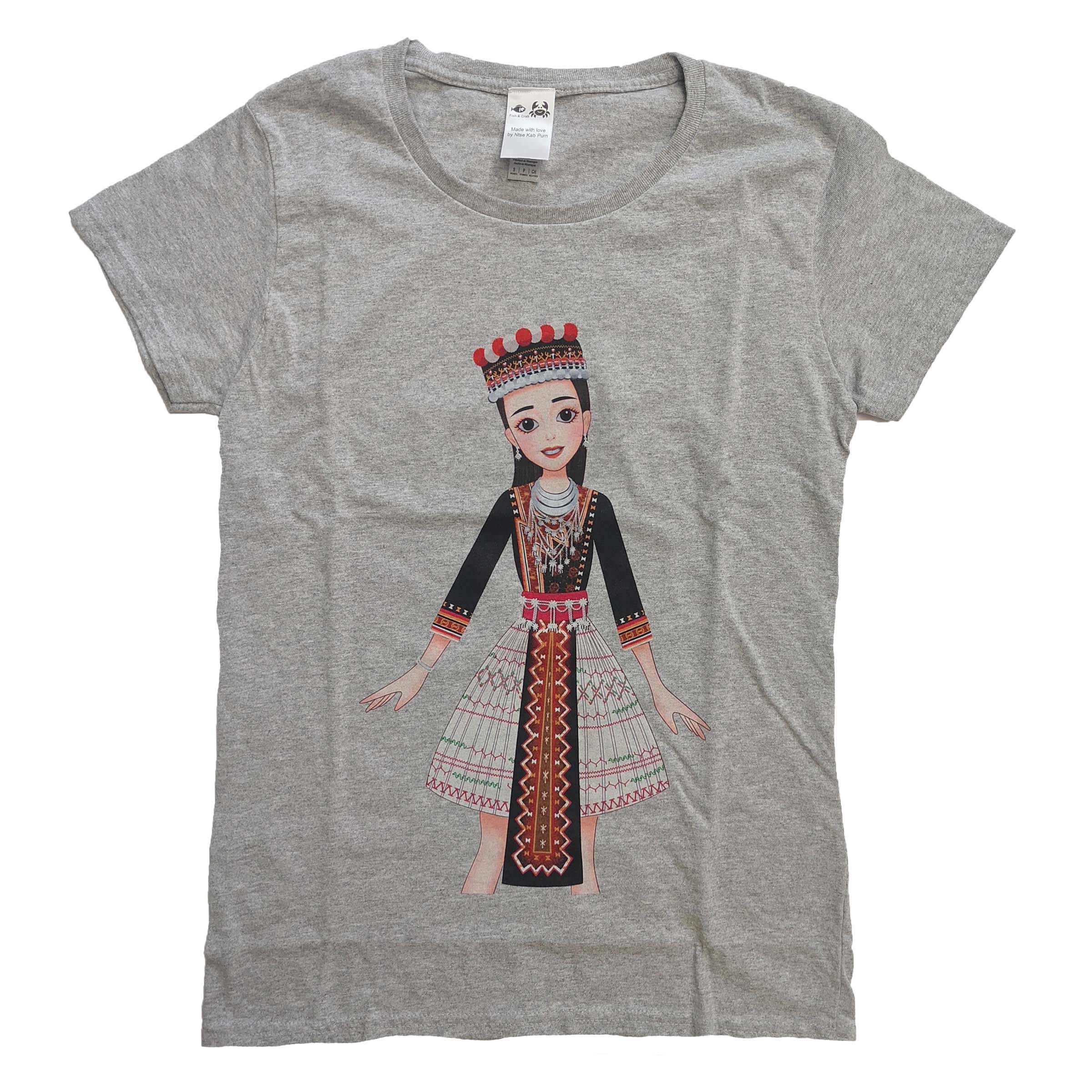 Hmong girl colorful 1 - Women's Unique Hmong-American Apparel - Fish ...