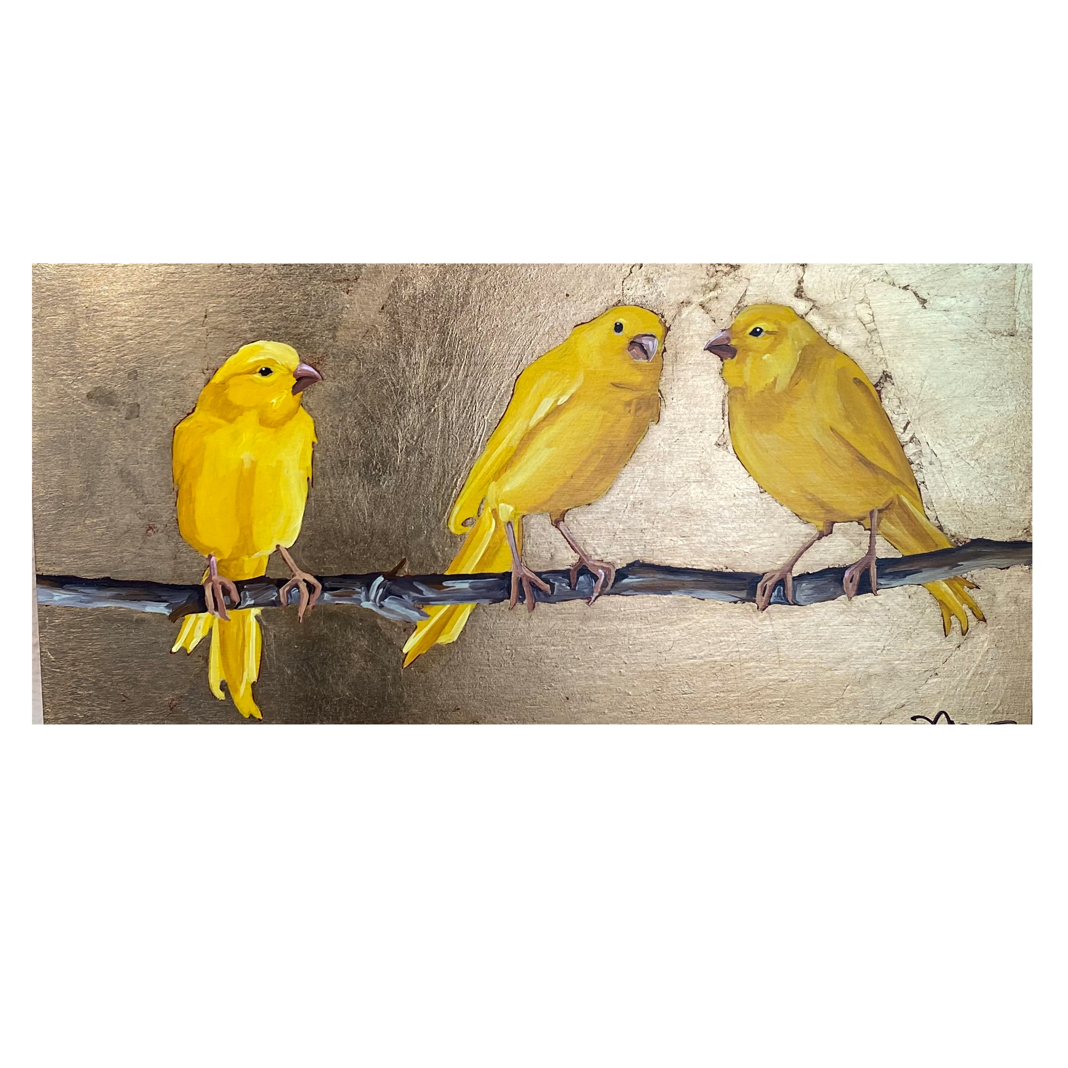 Canary Triplets by Kelly Magee - KELLY MAGEE - Dutch Alley Artist's Co ...