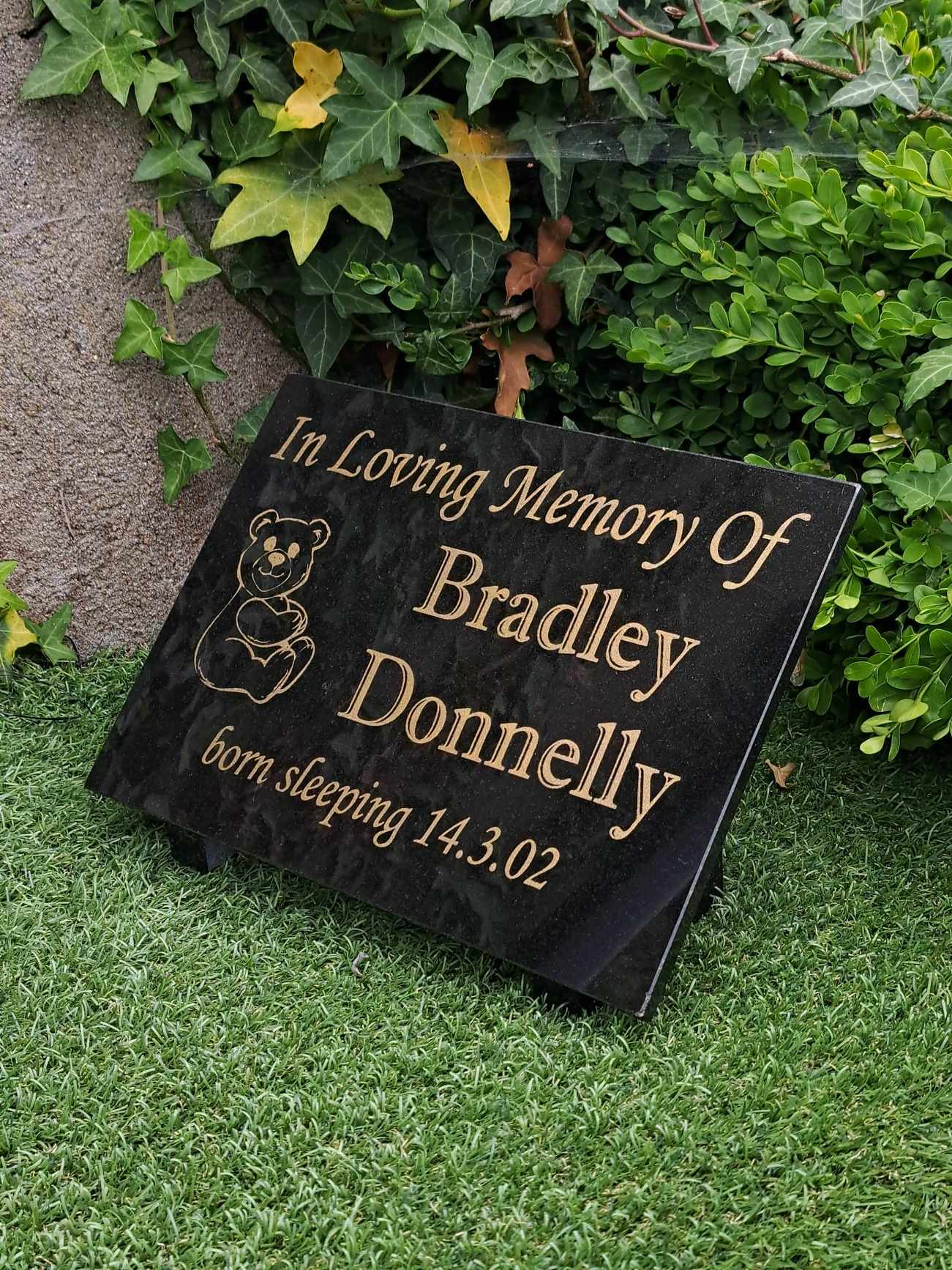 Infant Baby Memorial Grave Plaque Baby Grave Stone Memorial Garden ...