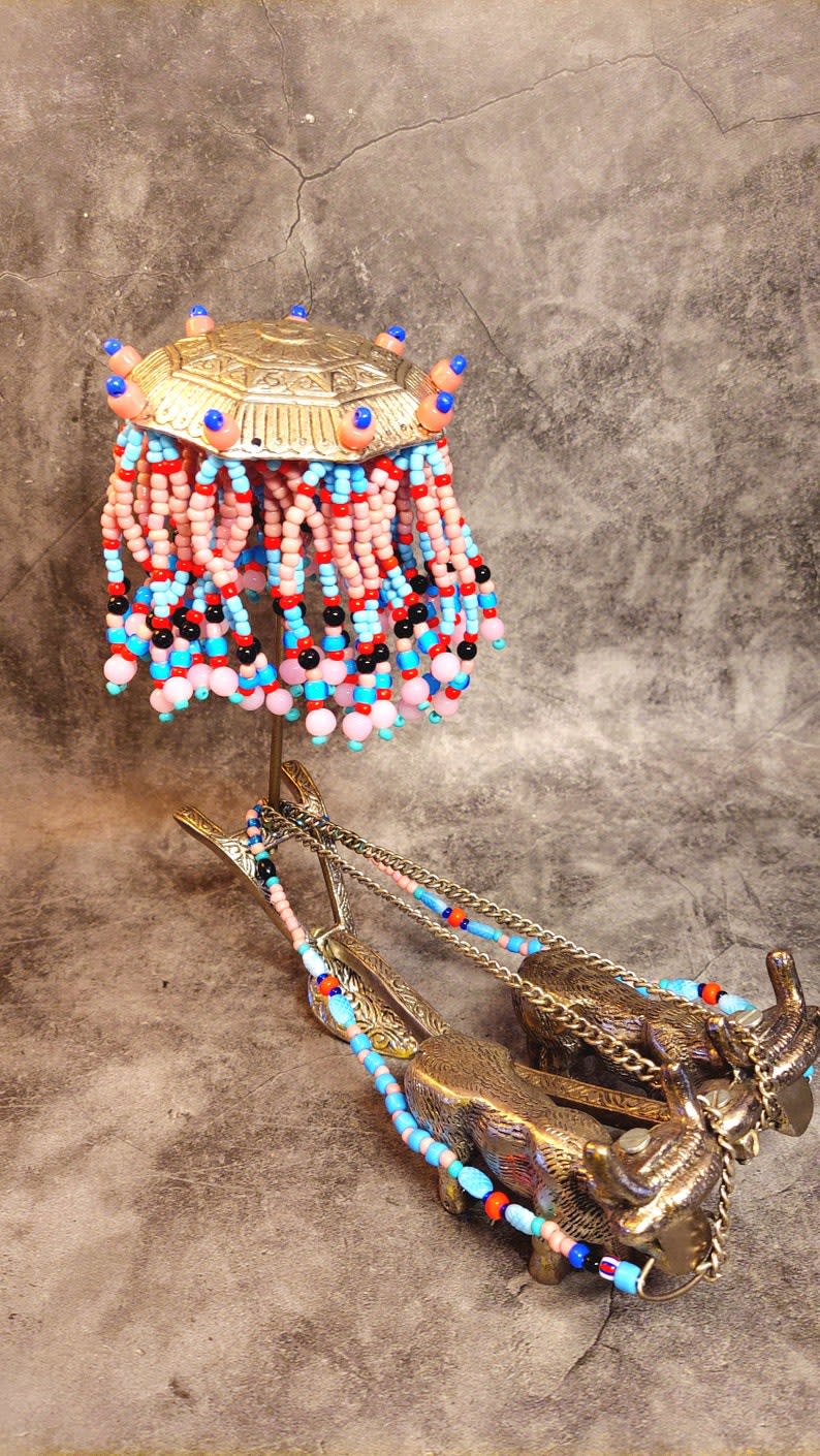 Hand Beaded Orisha Oko Orisha Tools Ritual Scent African